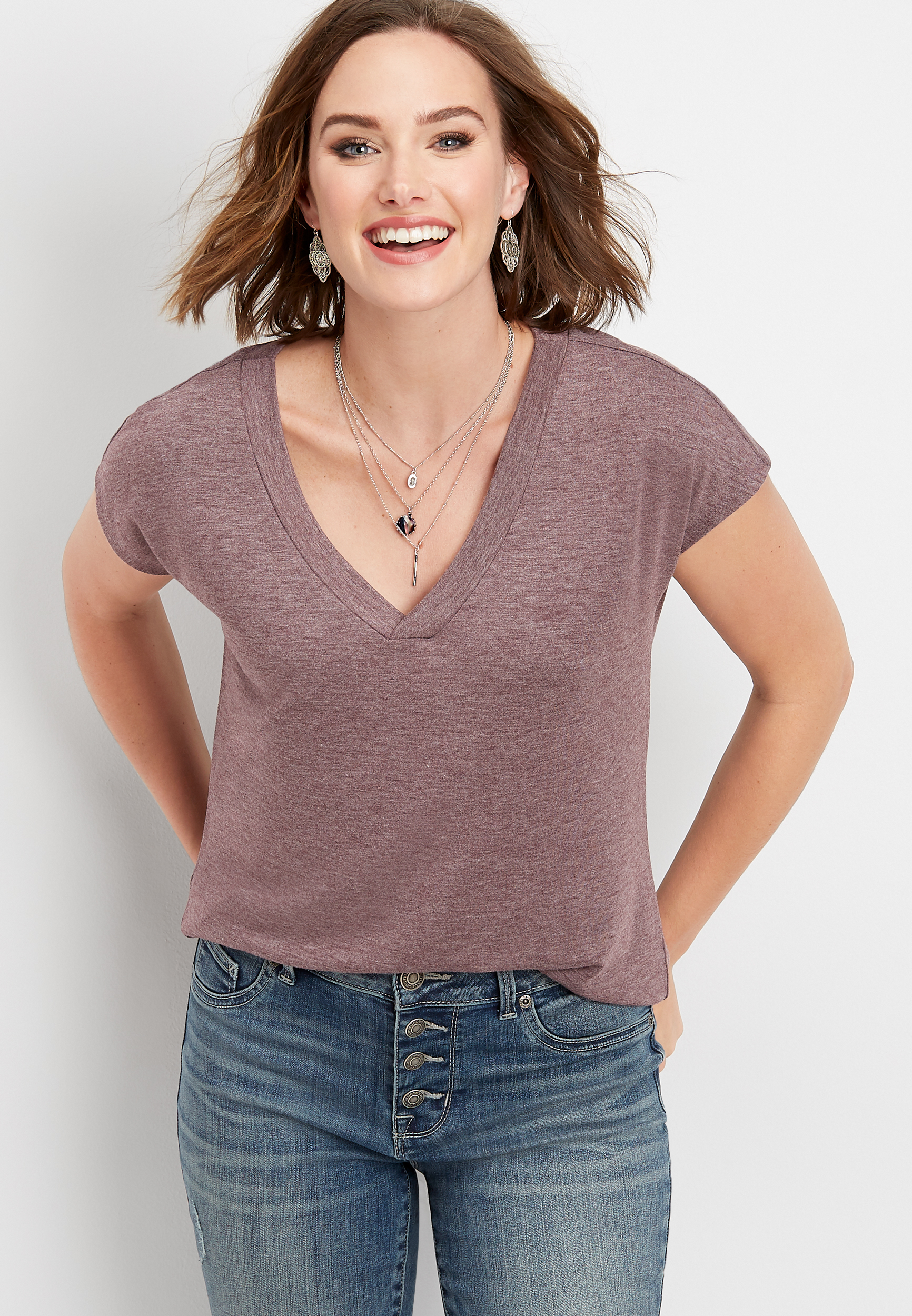24/7 Solid Dolman Tee | maurices