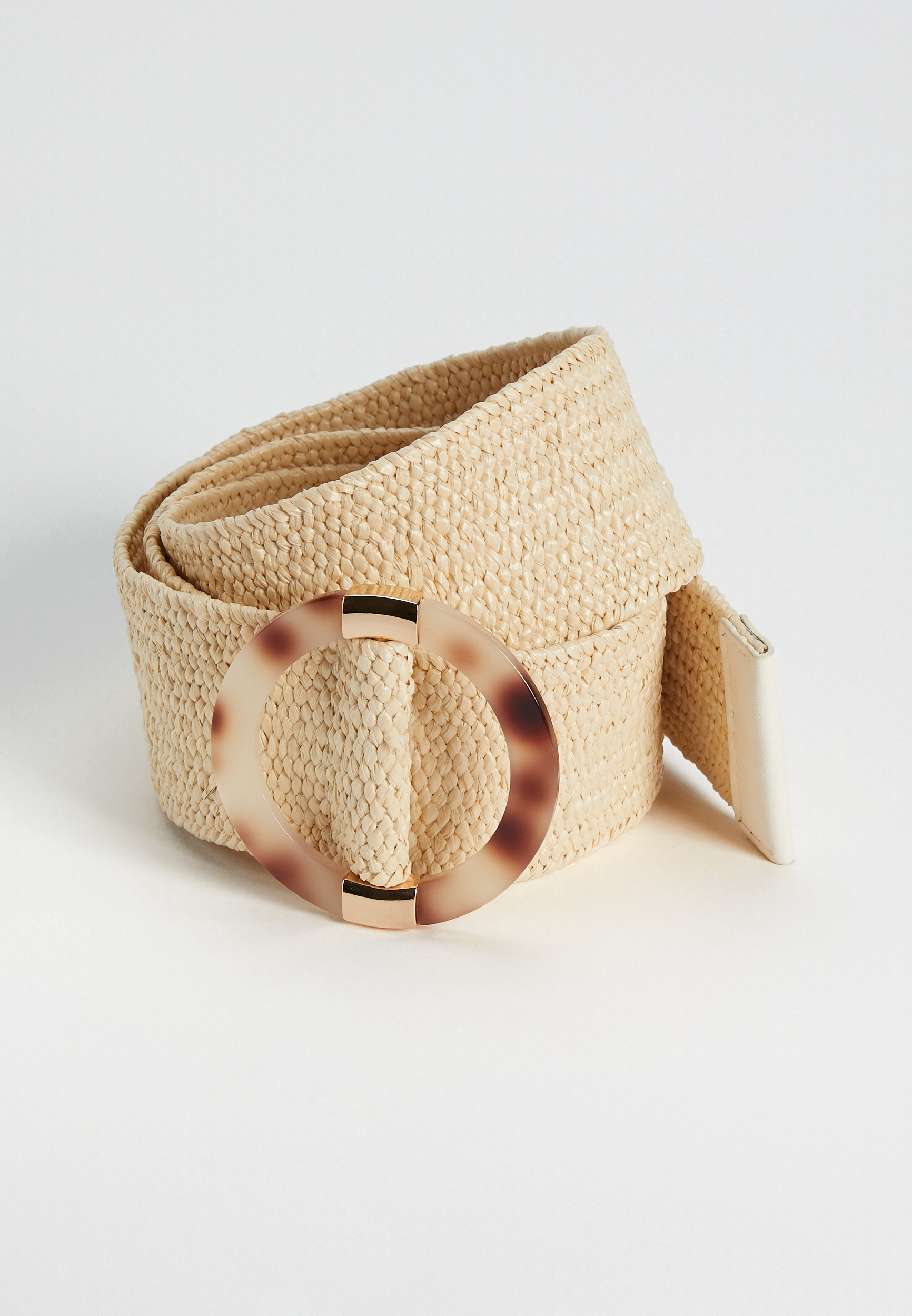 Raffia Tortoise Stretch Belt | maurices