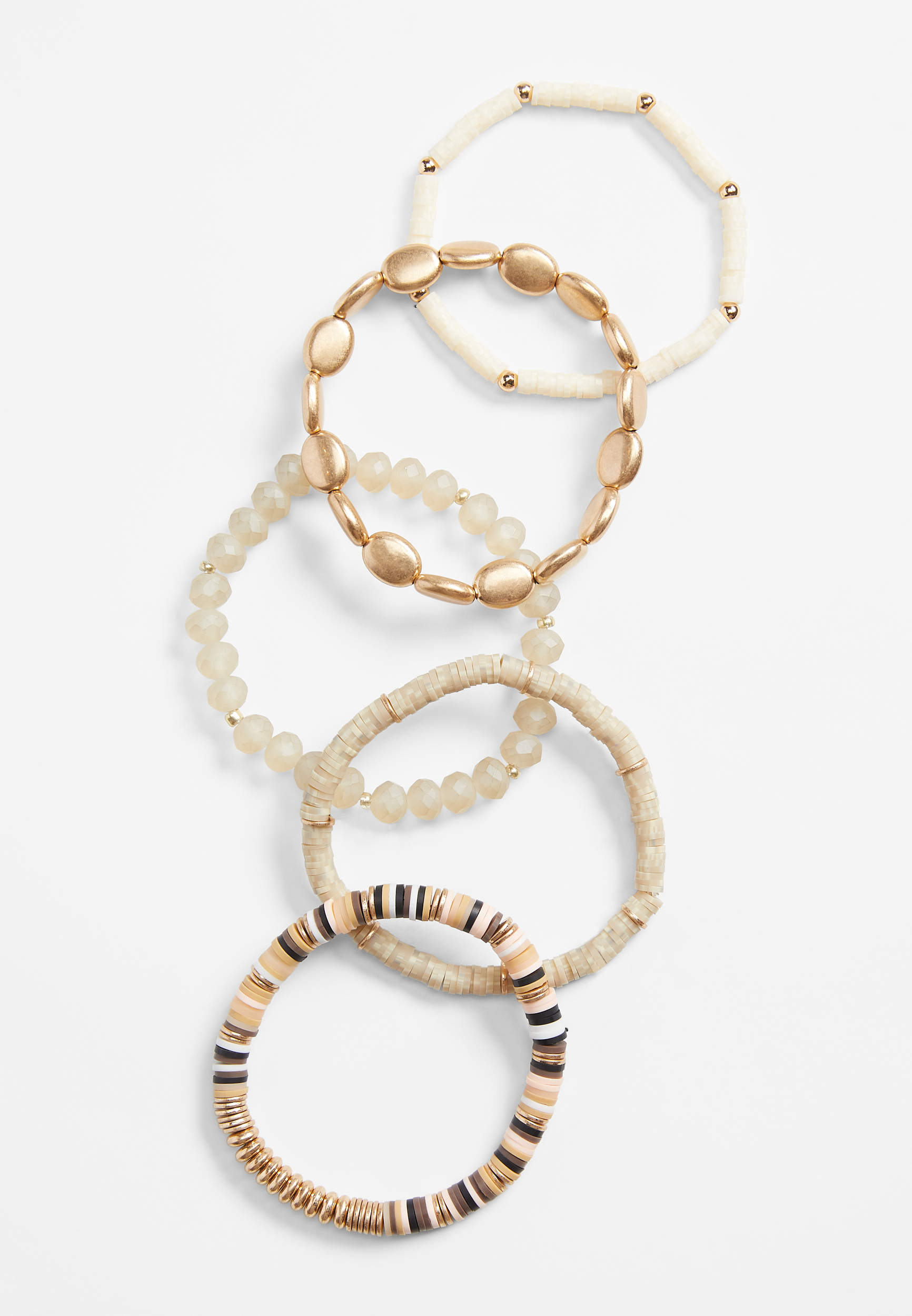5 Piece Beaded Stretch Bracelet Set | maurices