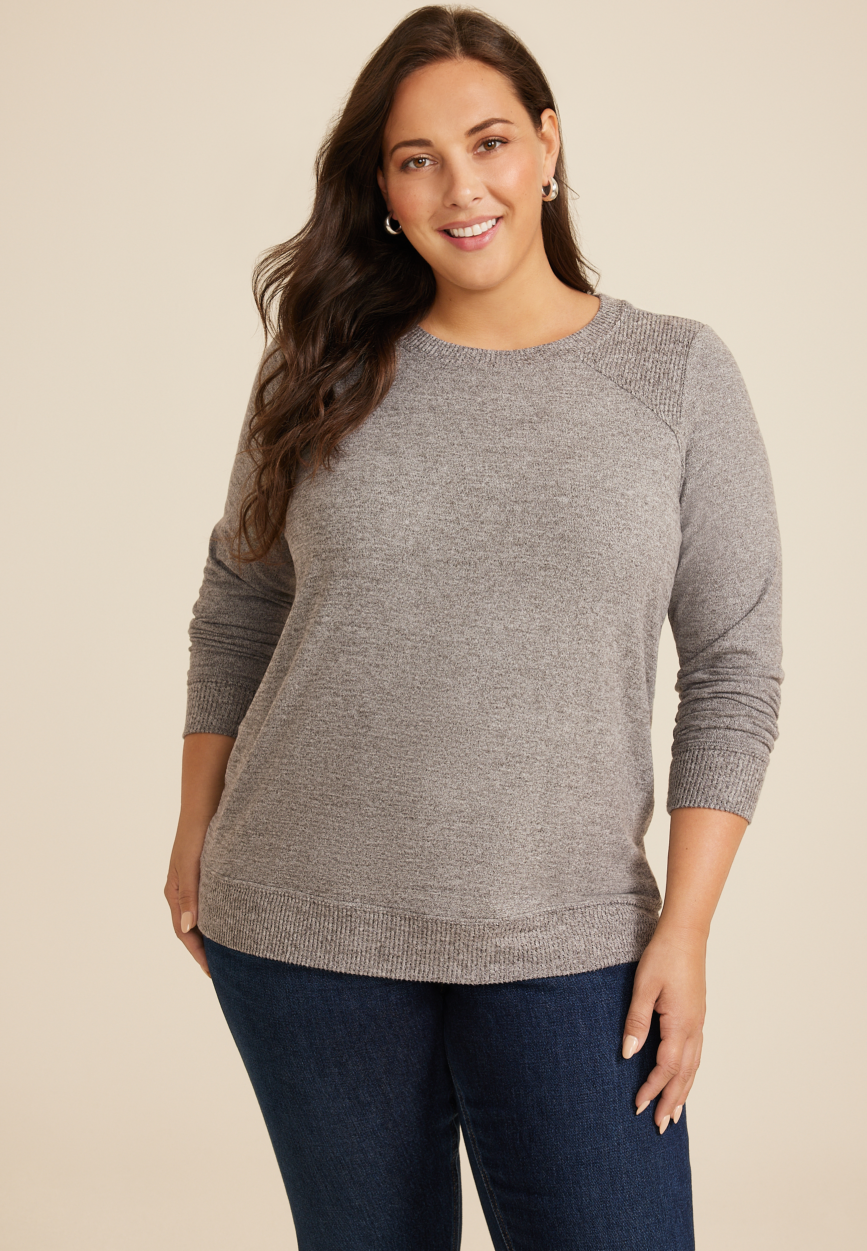 Plus Size Haven Straight Hem Top | maurices