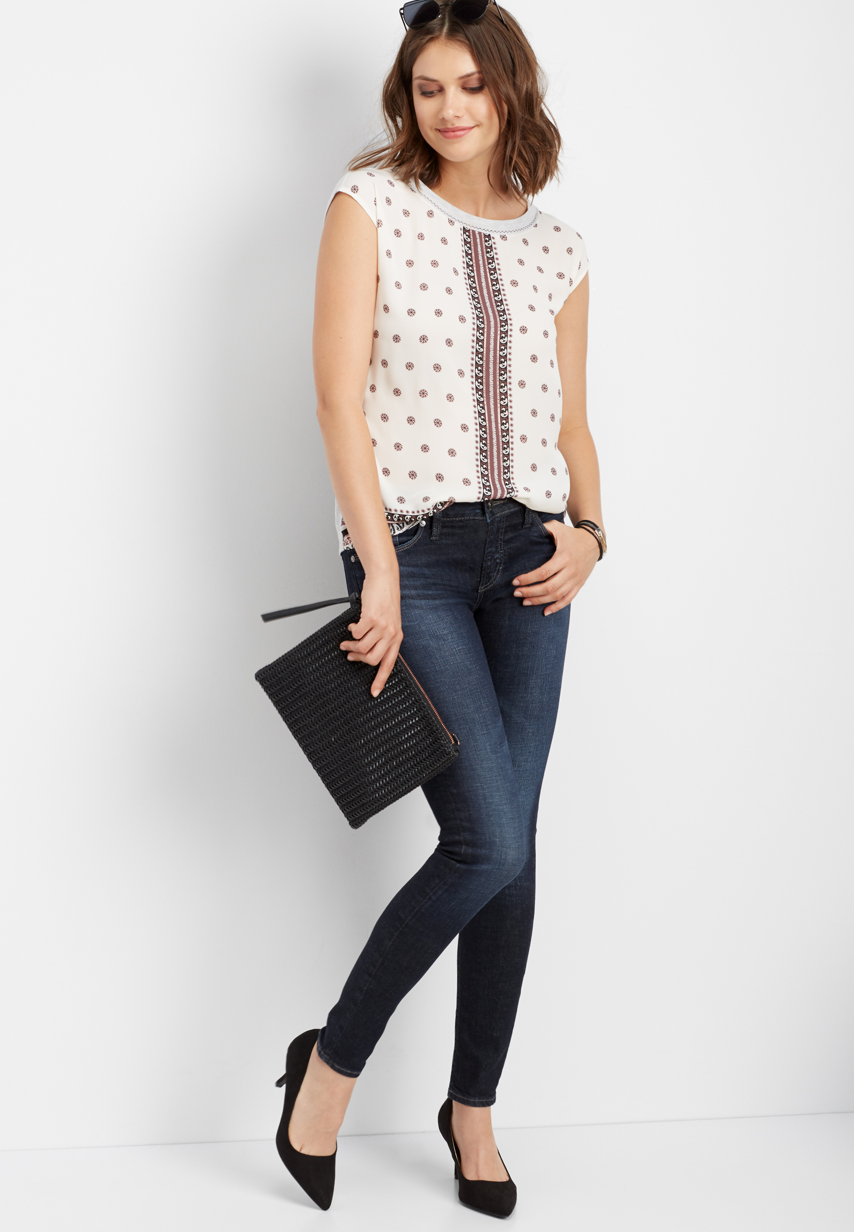 Silver Jeans Co.® Elyse dark wash skinny jean | maurices