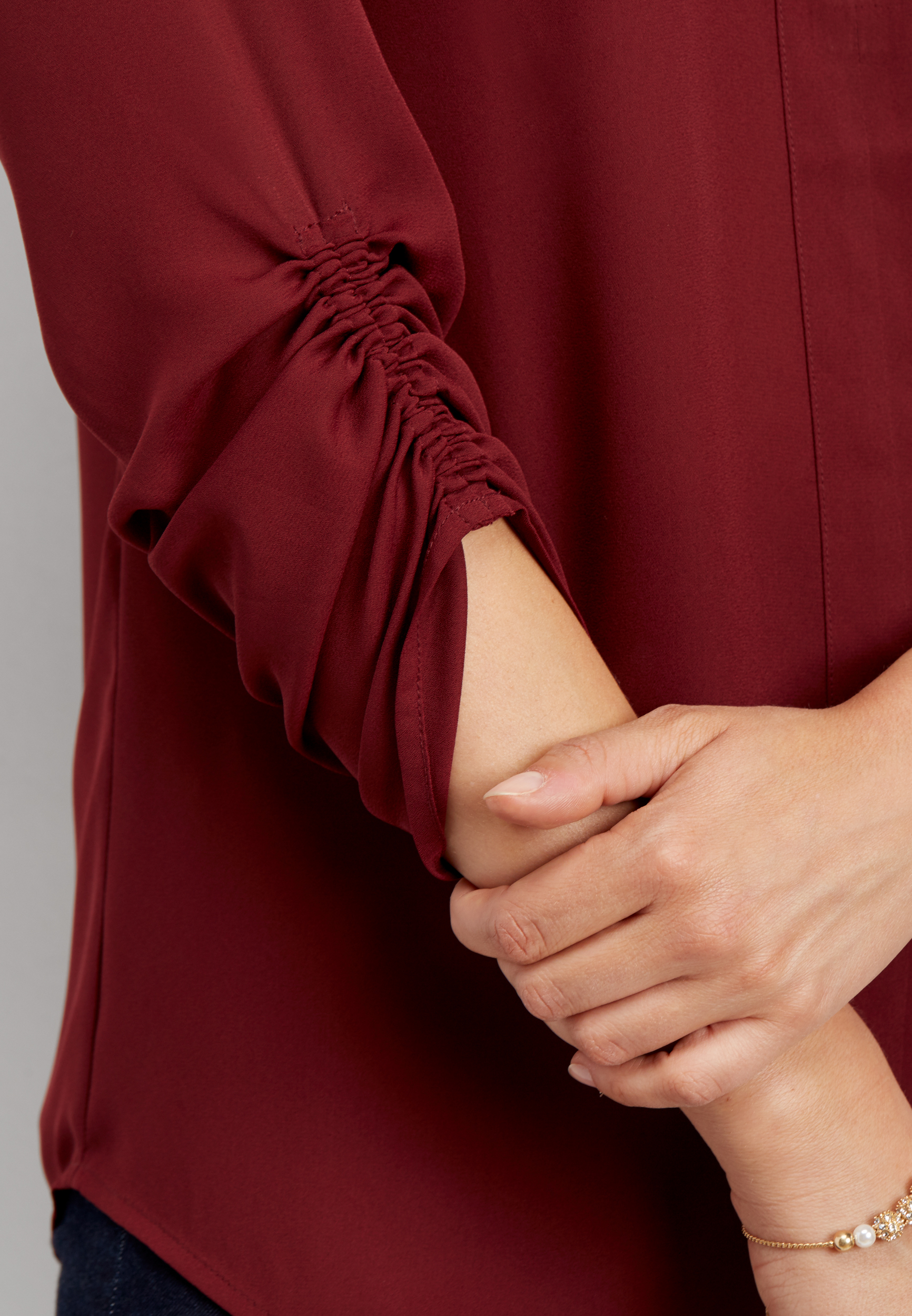 solid zipper front tunic blouse | maurices