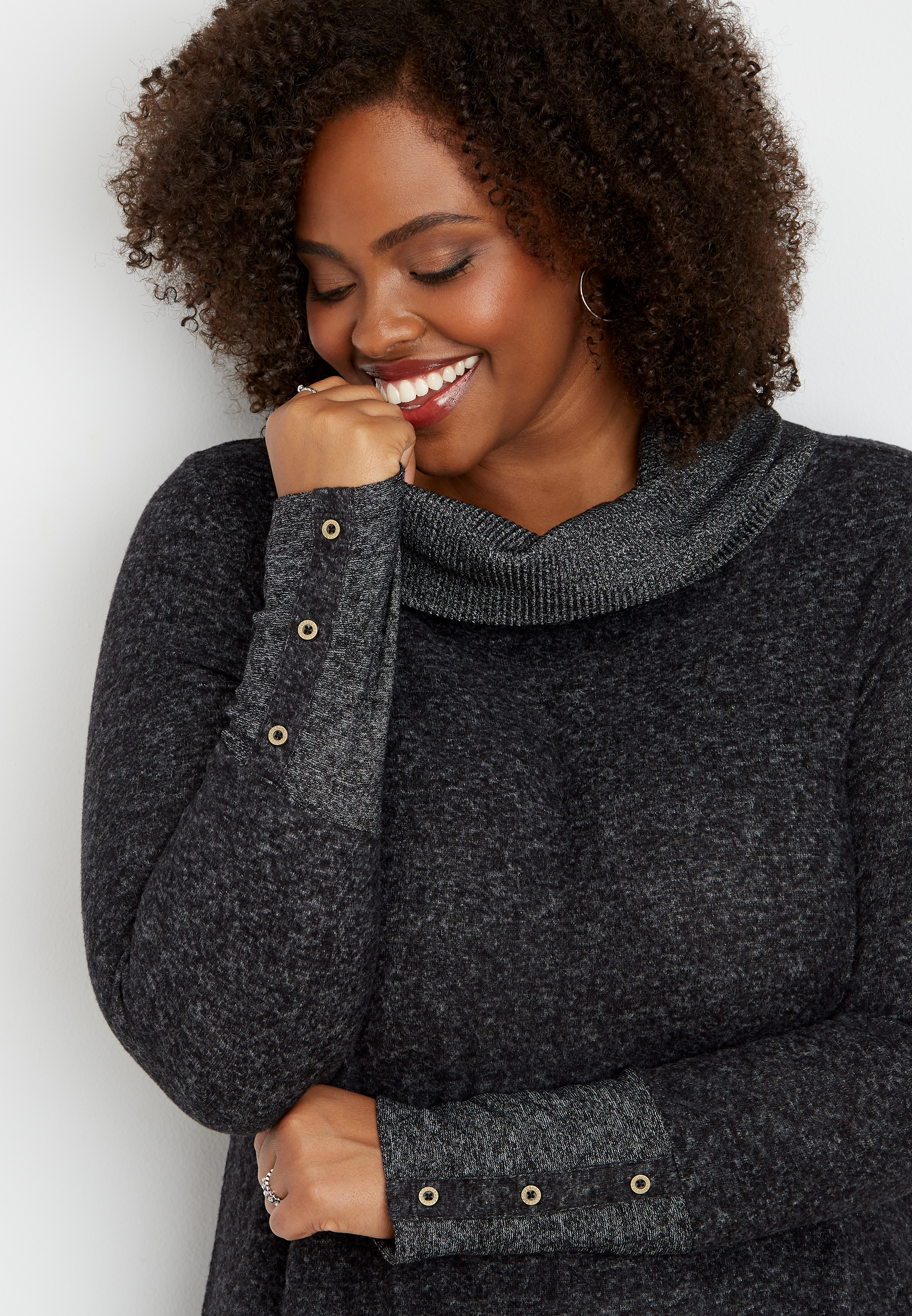 plus size cowl neck tunic pullover | maurices