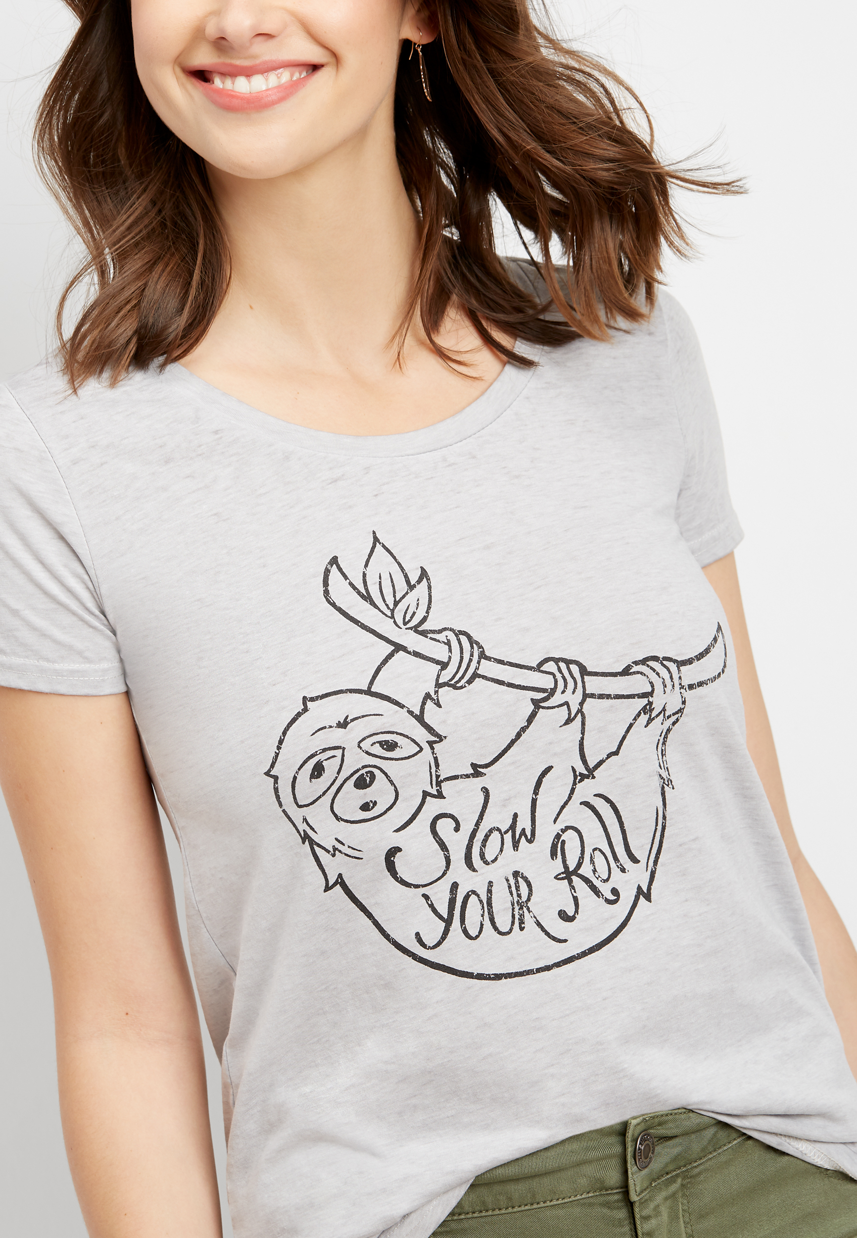 slow your roll graphic tee | maurices