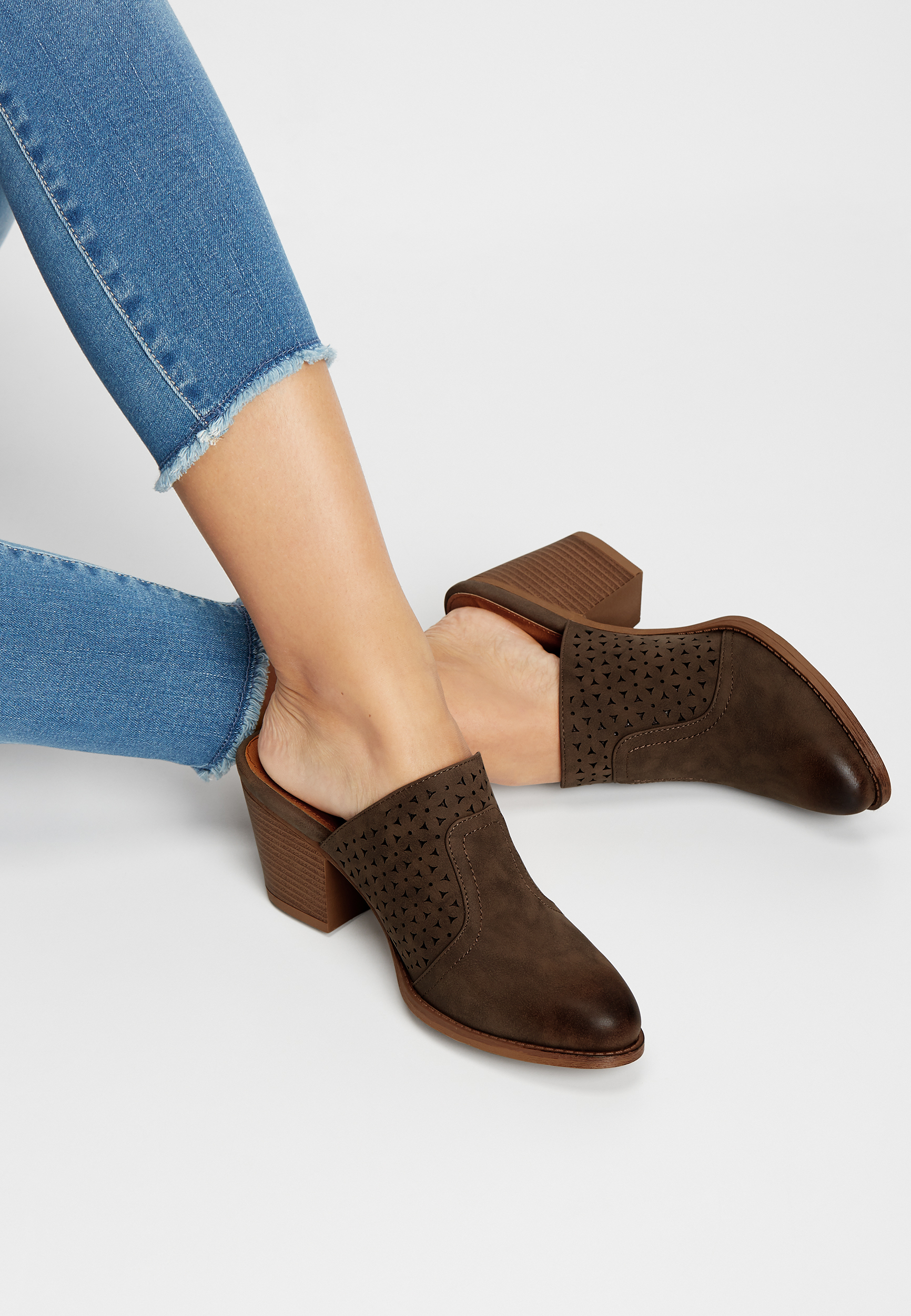 Bailey laser cut mule | maurices