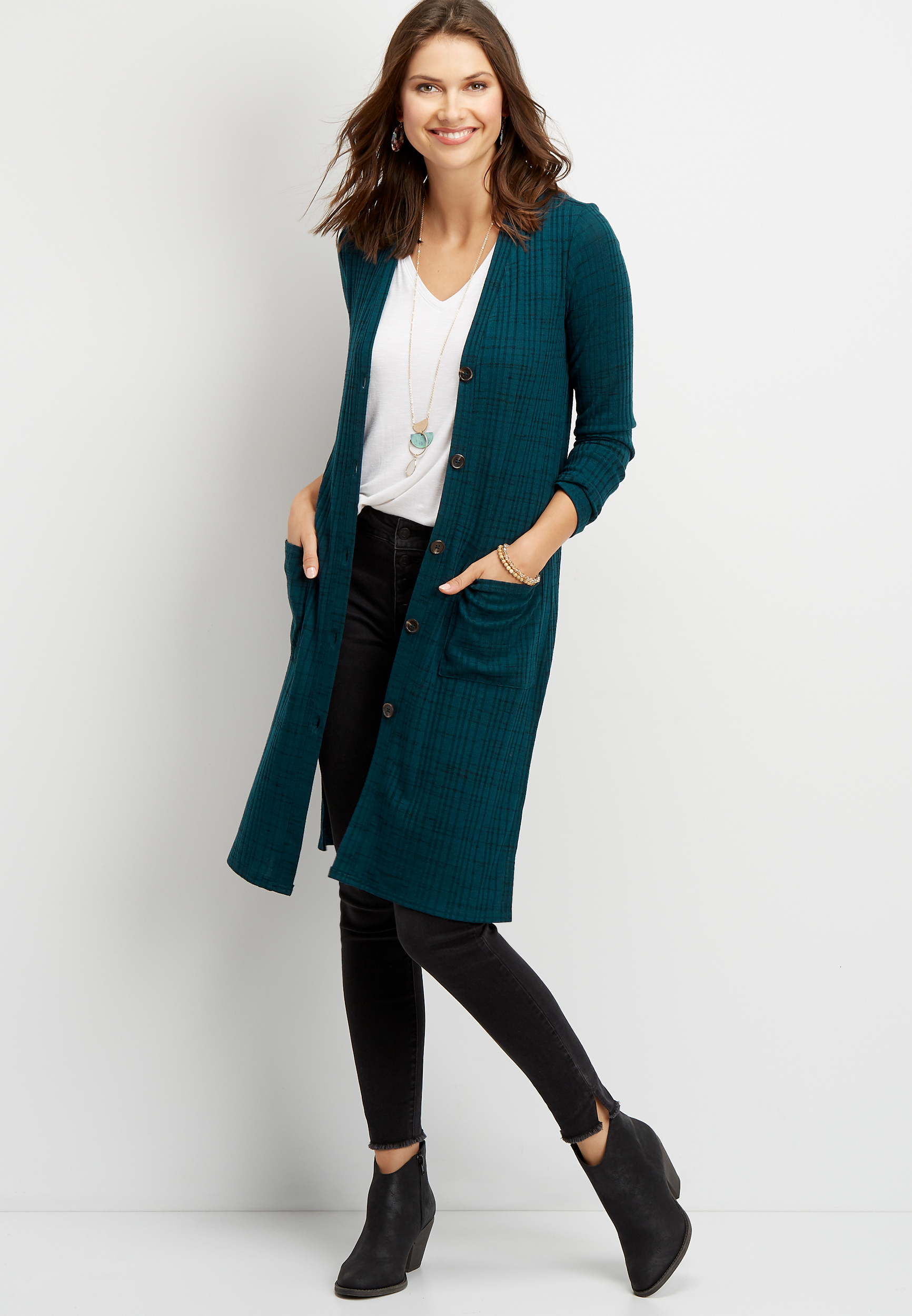 solid button down duster cardigan | maurices