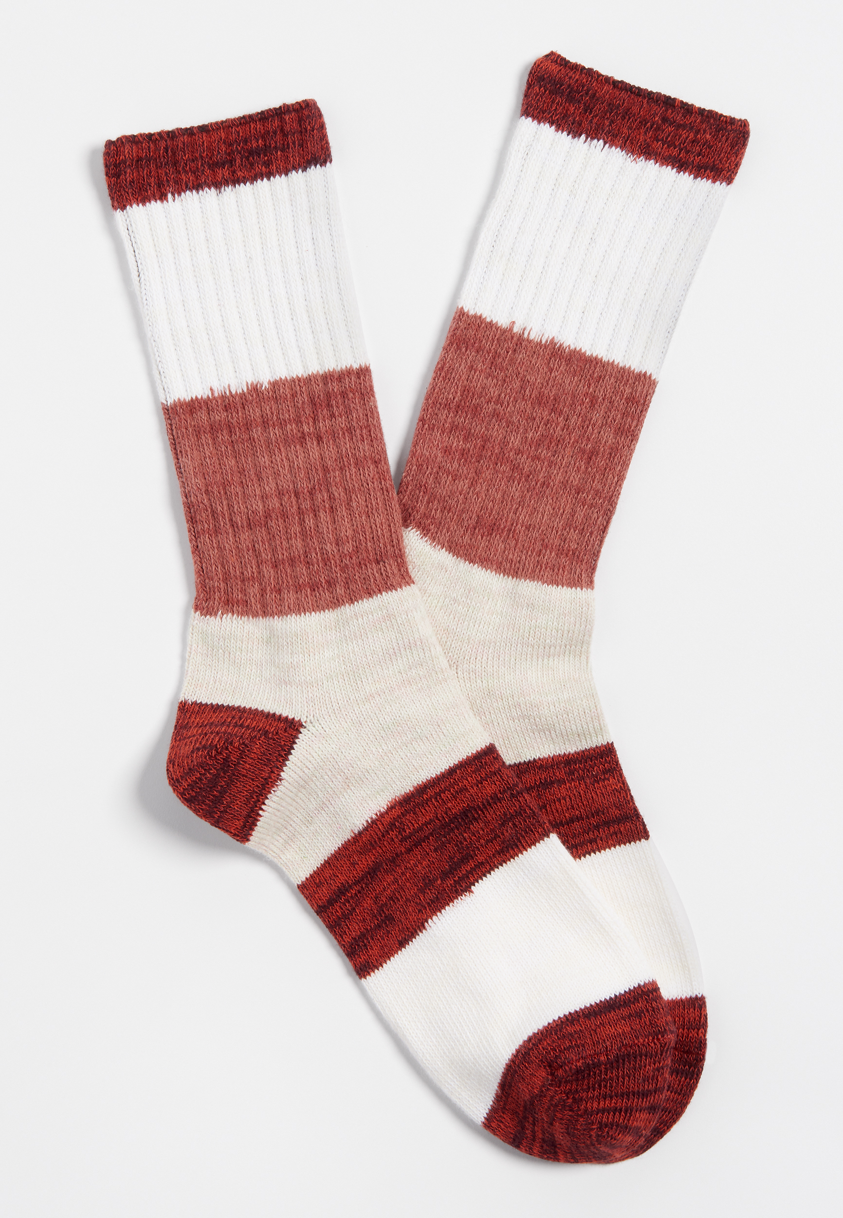 colorblock stripe crew socks | maurices