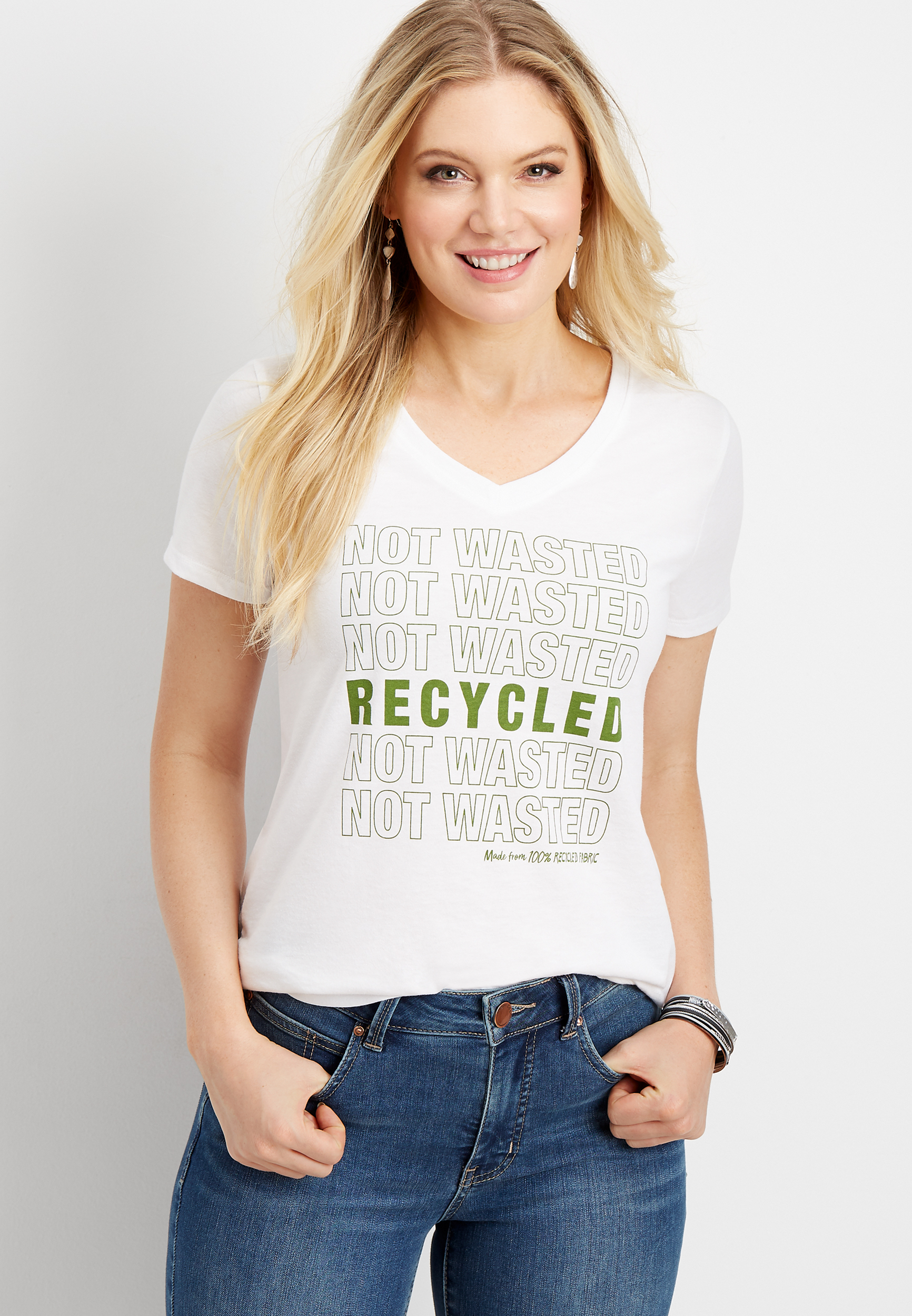 recycled not wasted graphic tee | maurices