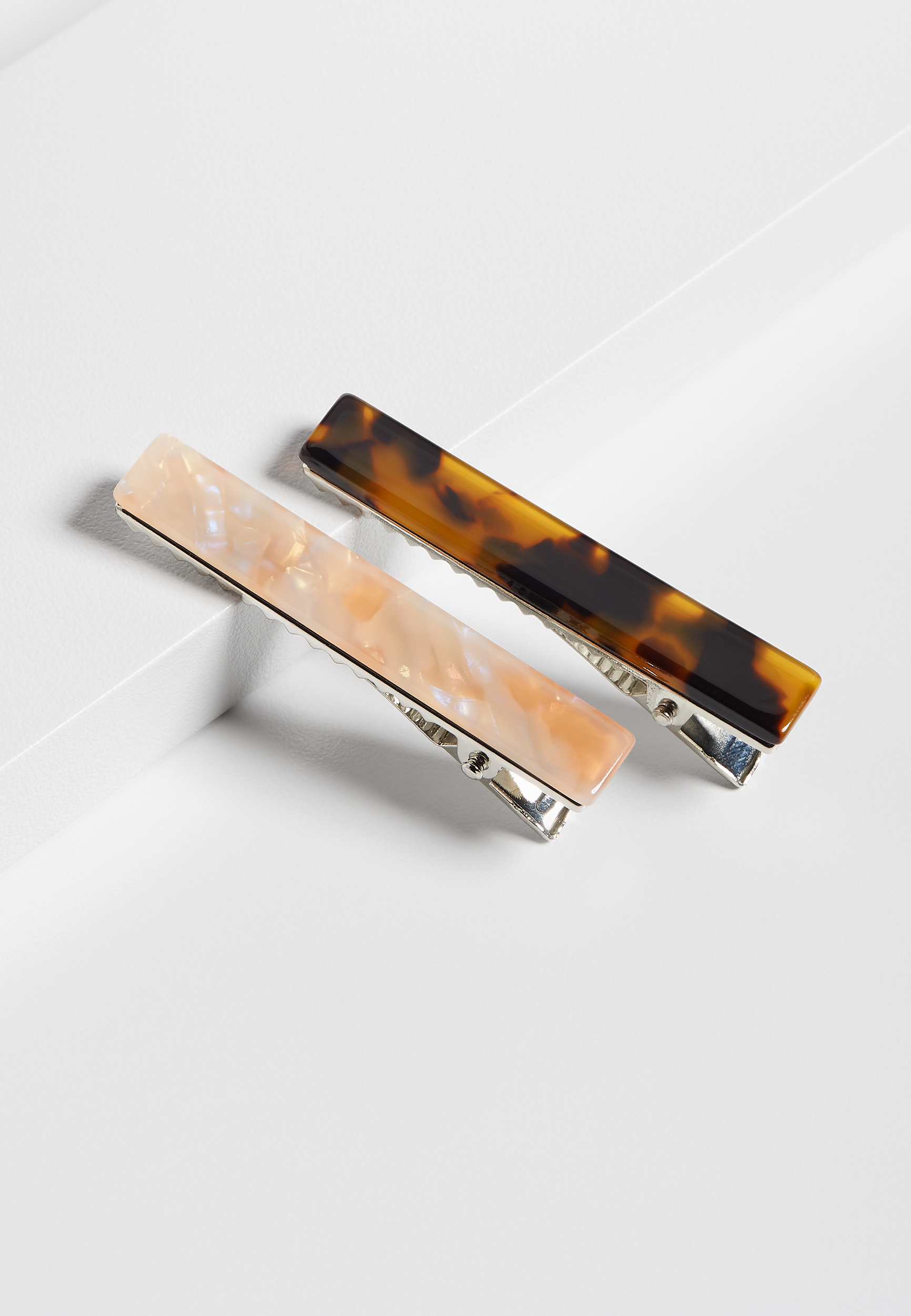 2 pack resin barrette set | maurices