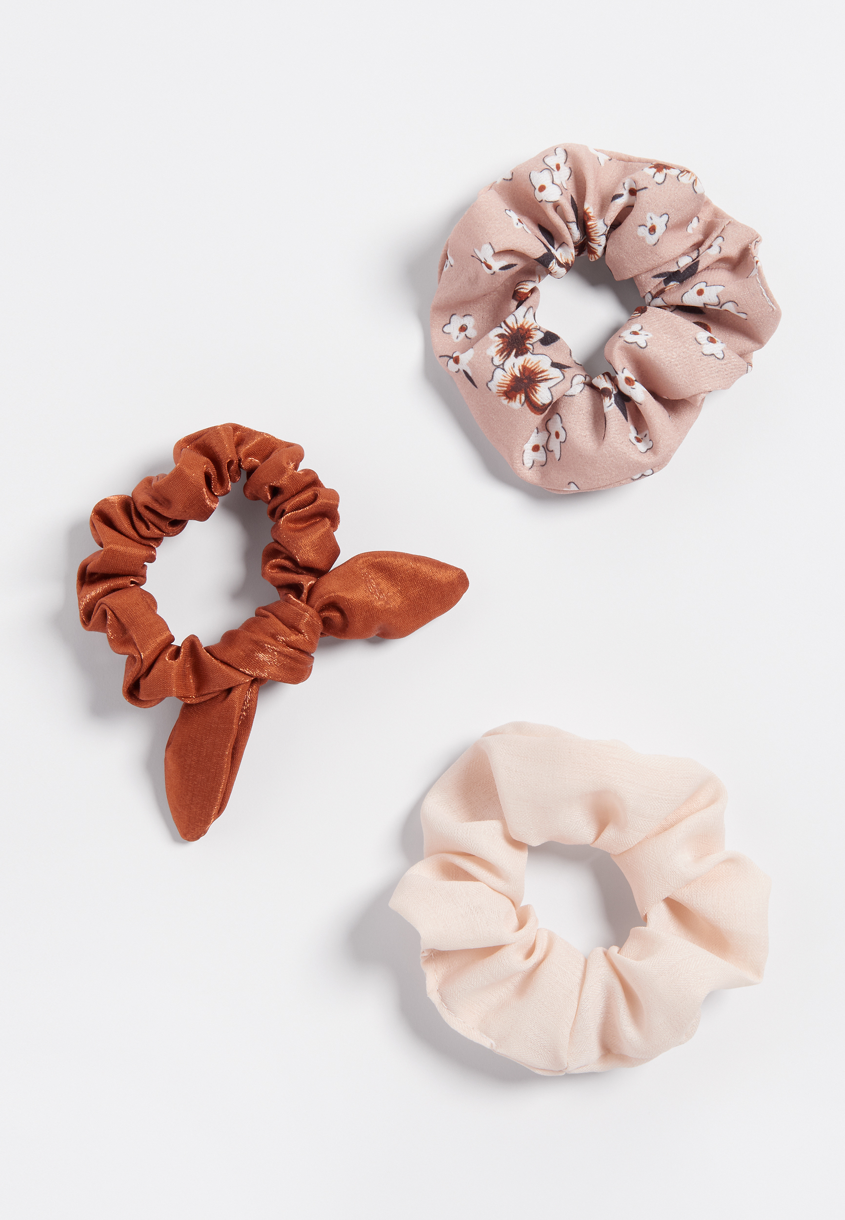 3 Pack Mix Scrunchie Set | maurices
