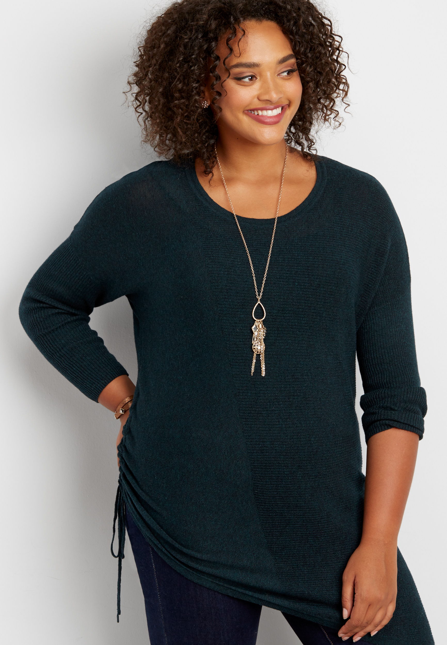 plus size asymmetrical pullover tunic sweater | maurices