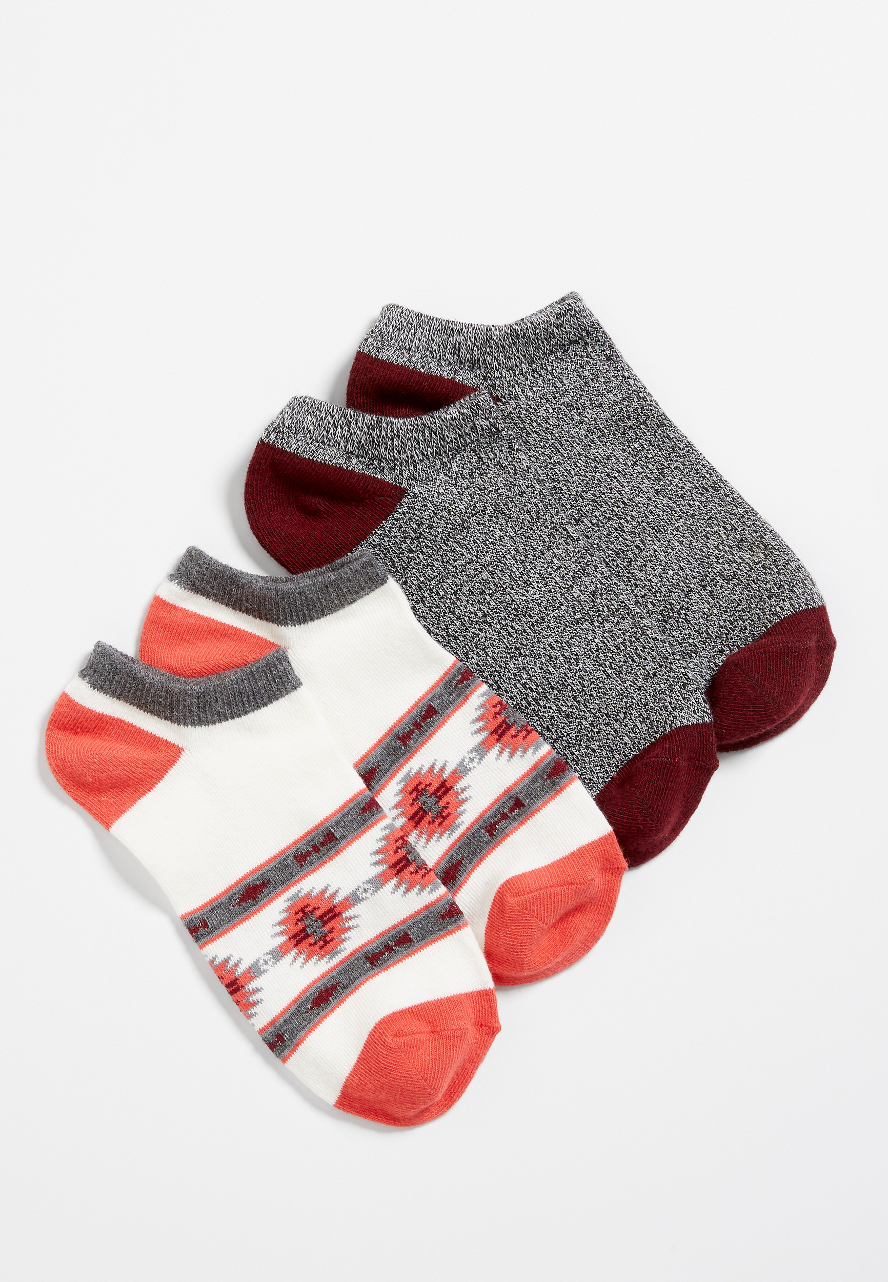 2 Pack Multi Ankle Socks | maurices