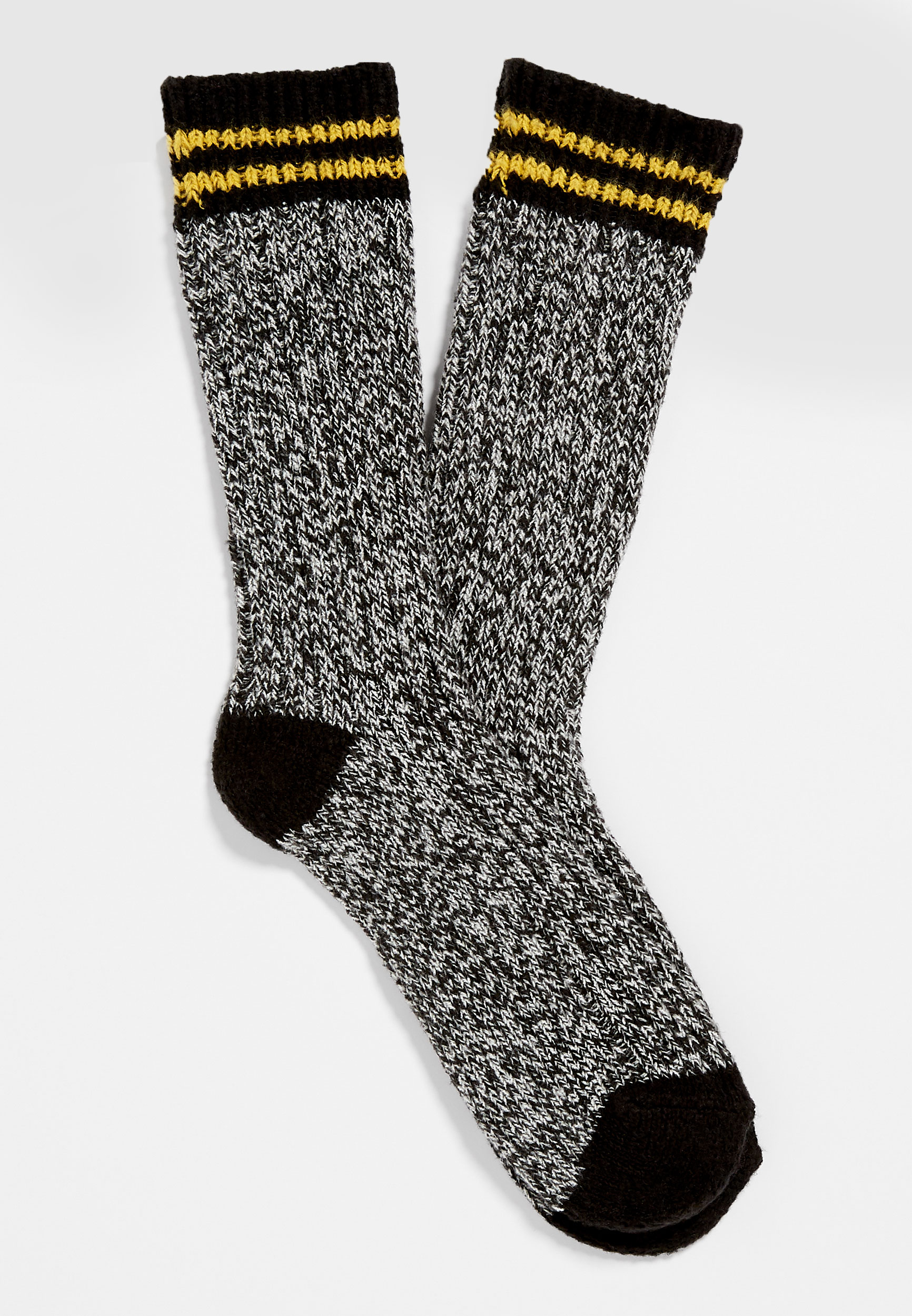 Black Stripe Crew Sock | maurices