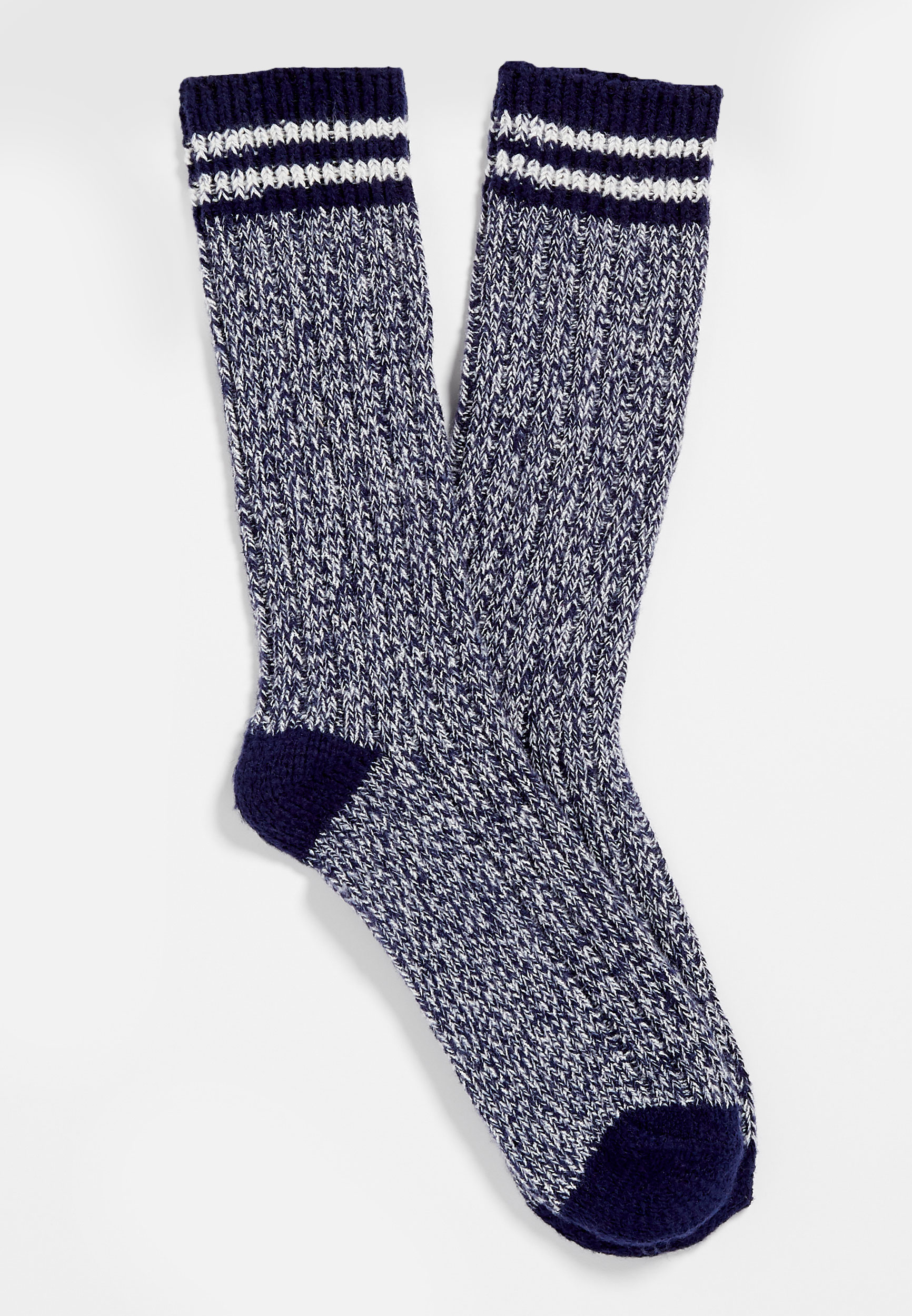 Navy Stripe Crew Sock | maurices