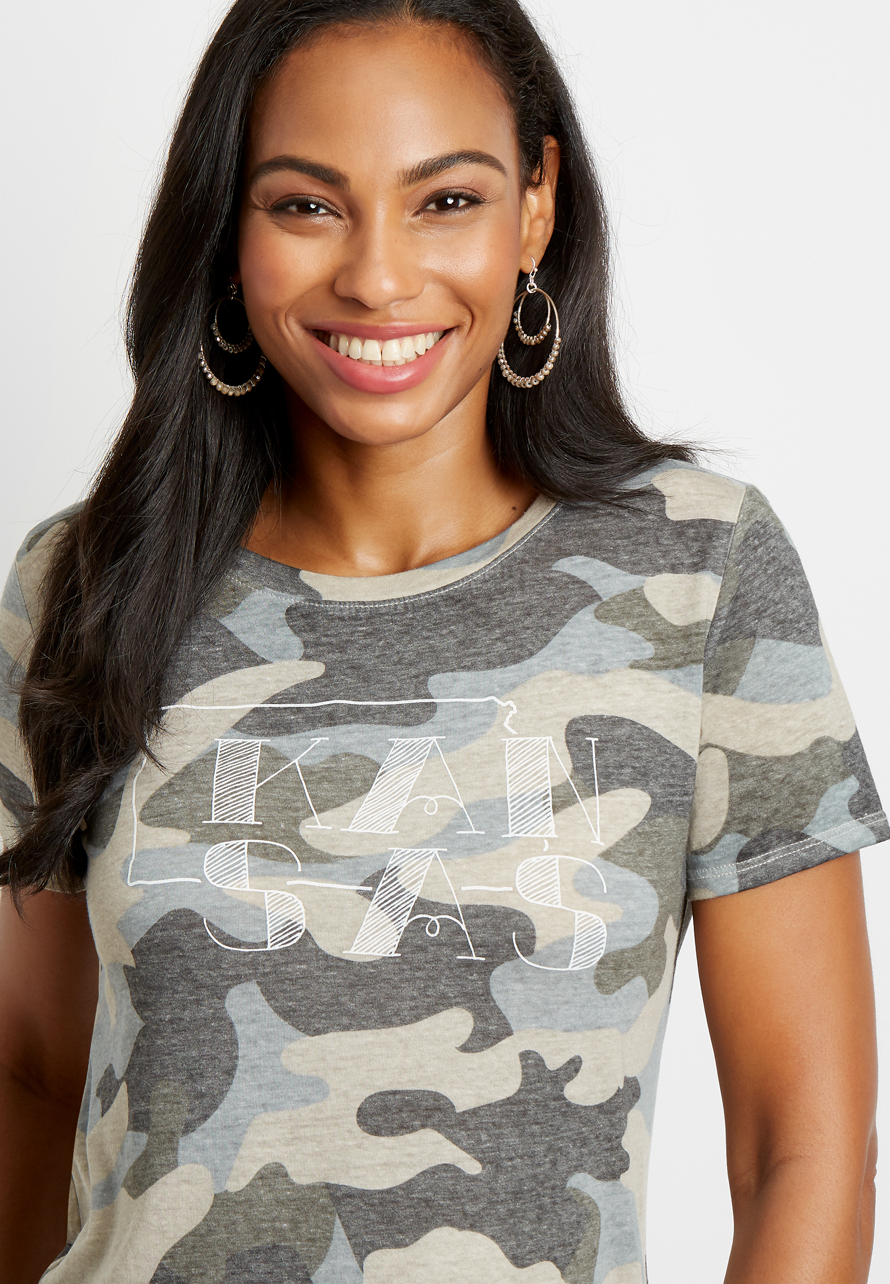 Camo Kansas State Graphic Tee | maurices