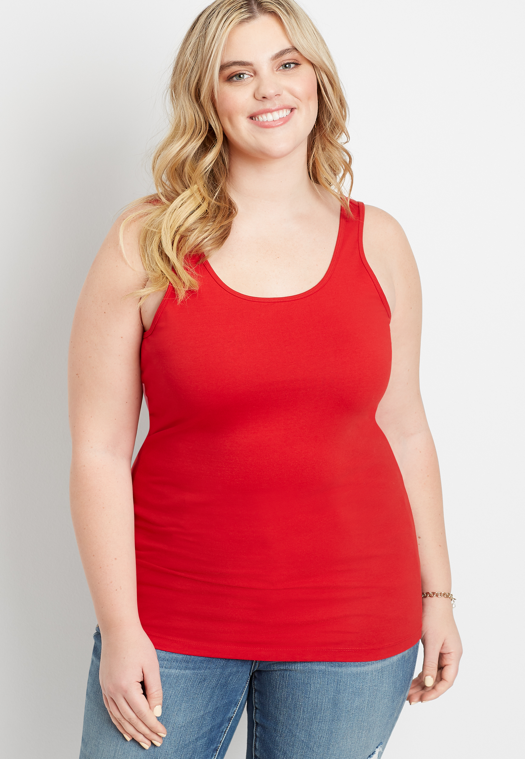 Plus Size Basic Scoop Neck Tank Top | maurices