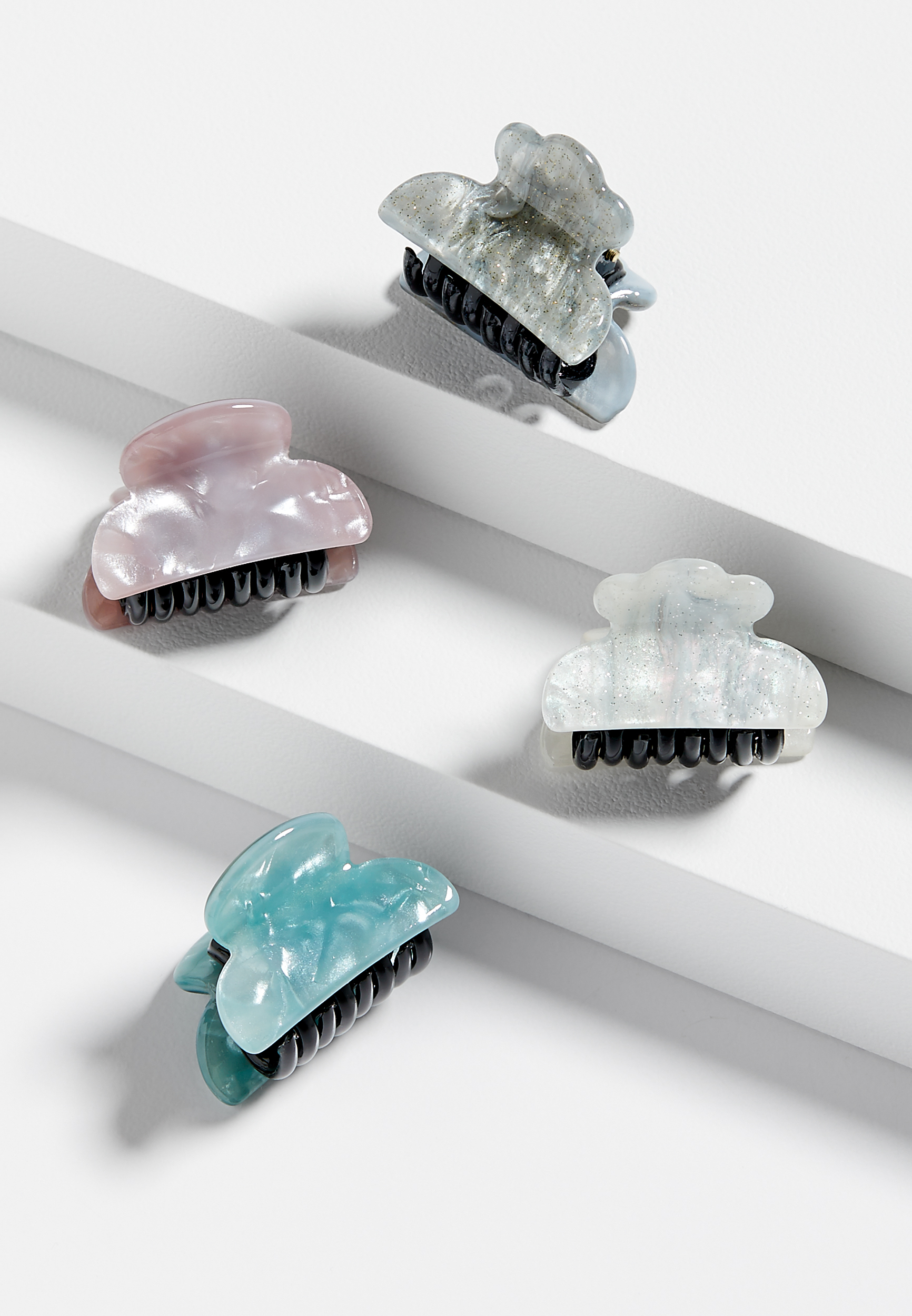 4 Piece Mini Butterfly Clips | maurices