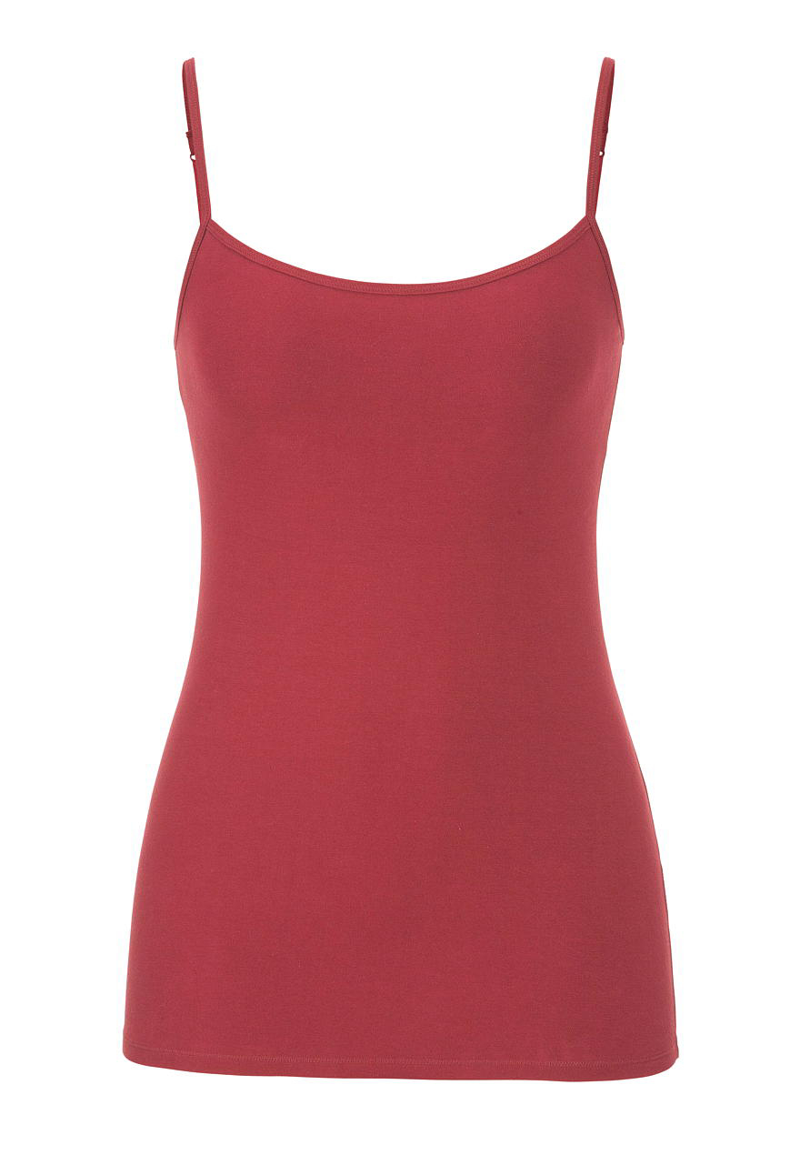 Solid Cami With Built In Bra In Deep Cranberry Maurices