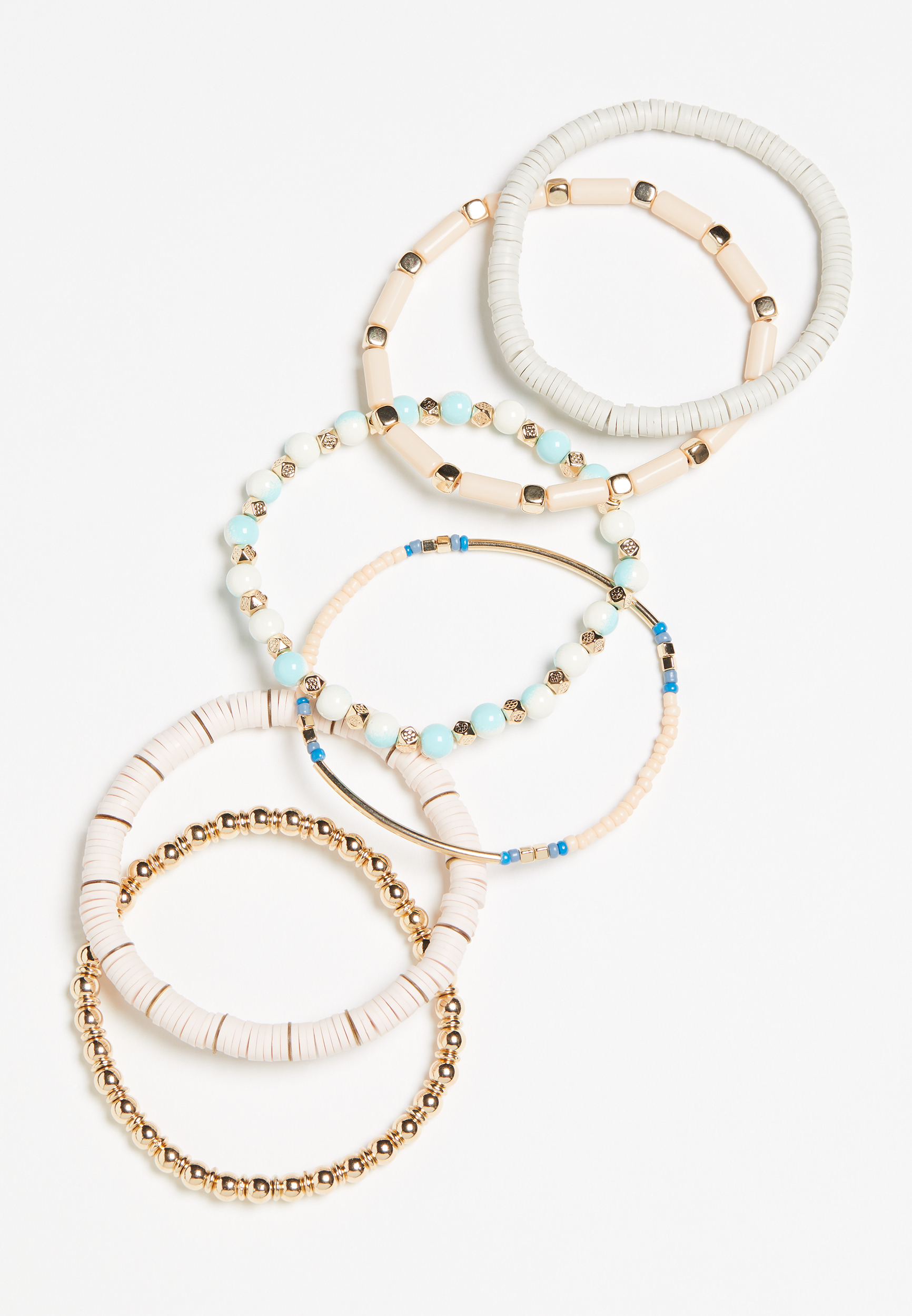 Multi Beaded Stretchy Bracelet Set Maurices