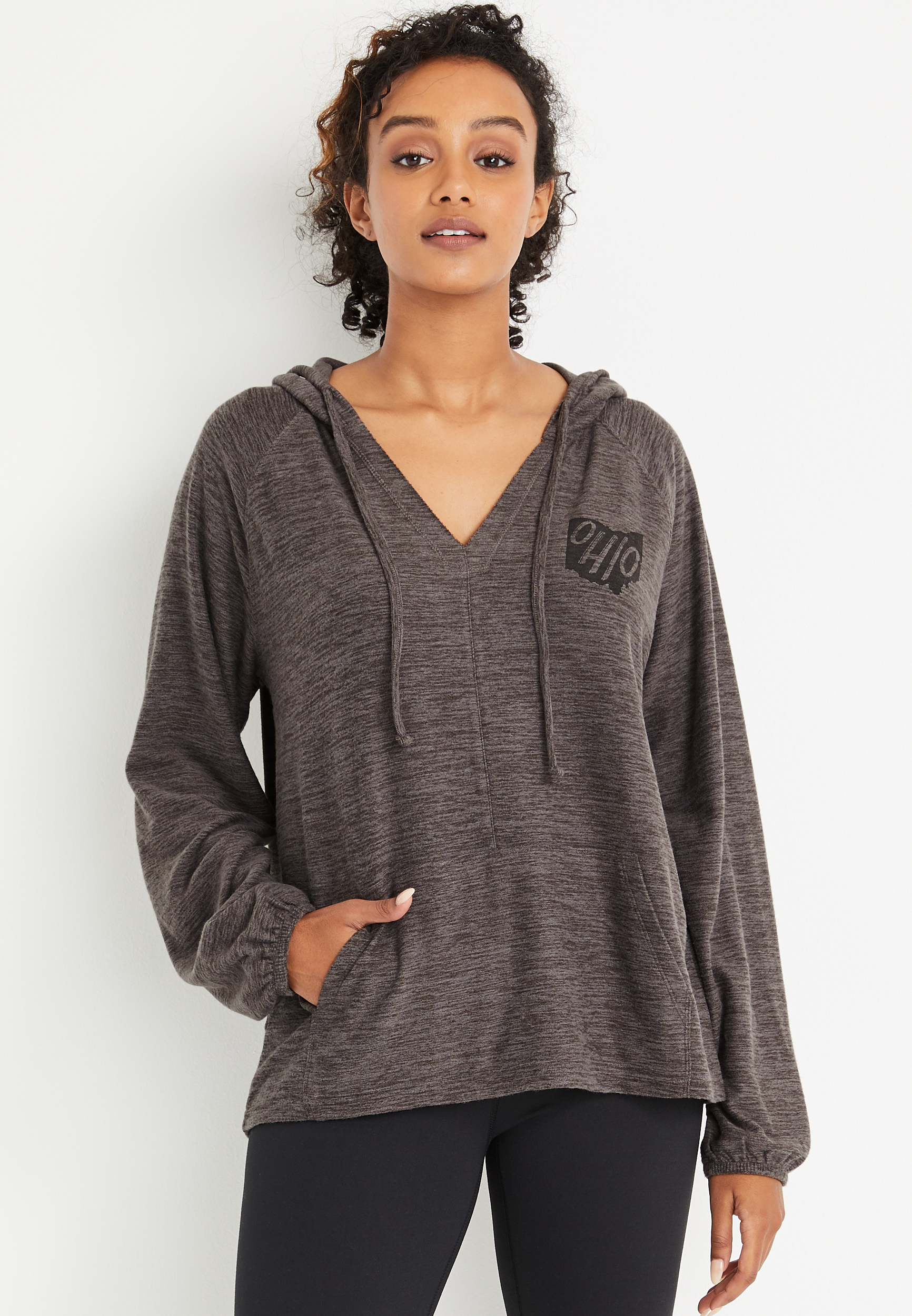 Gray Ohio Cozy Graphic Hoodie | maurices