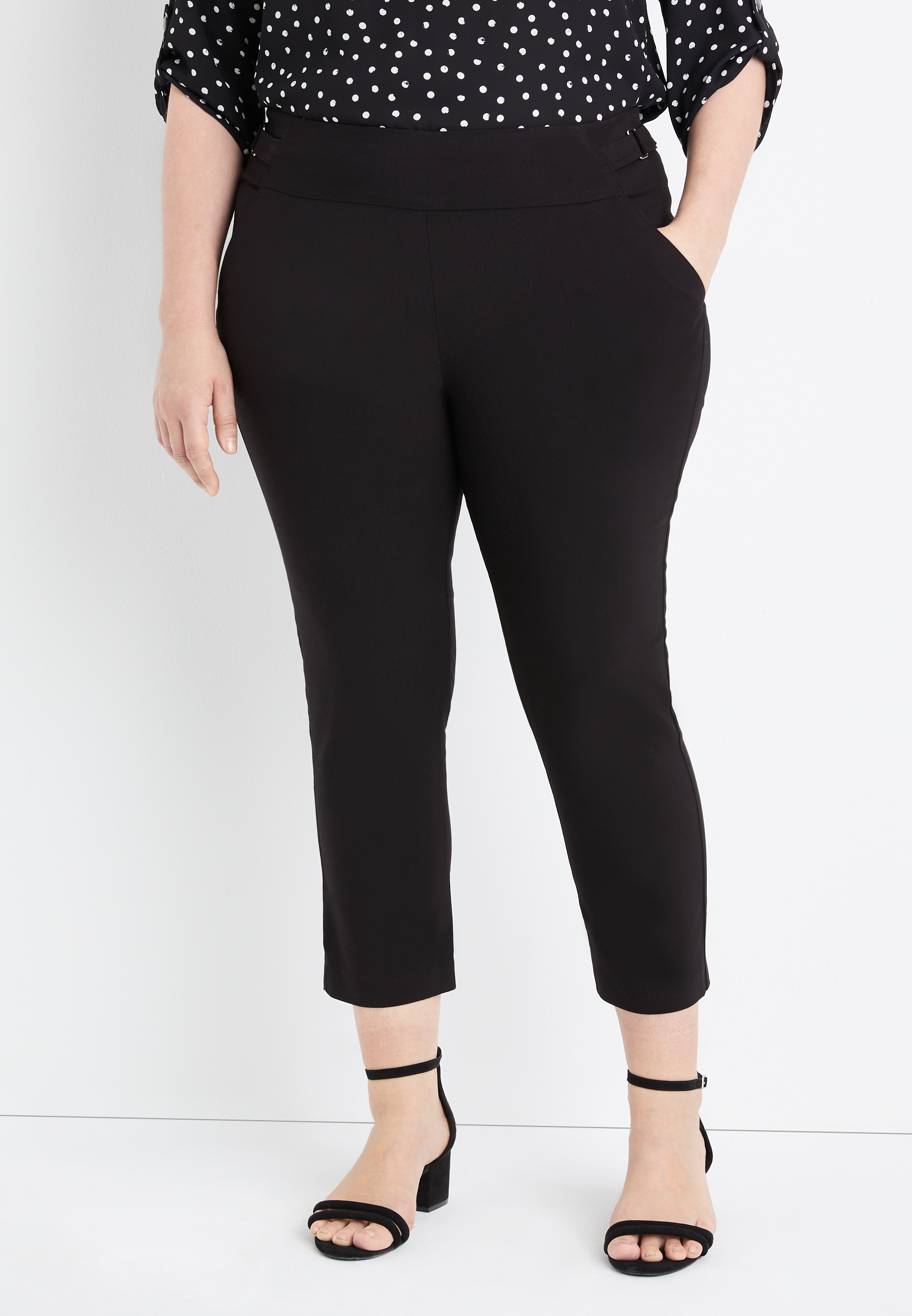 Plus Size Bengaline Cropped Dress Pant | maurices