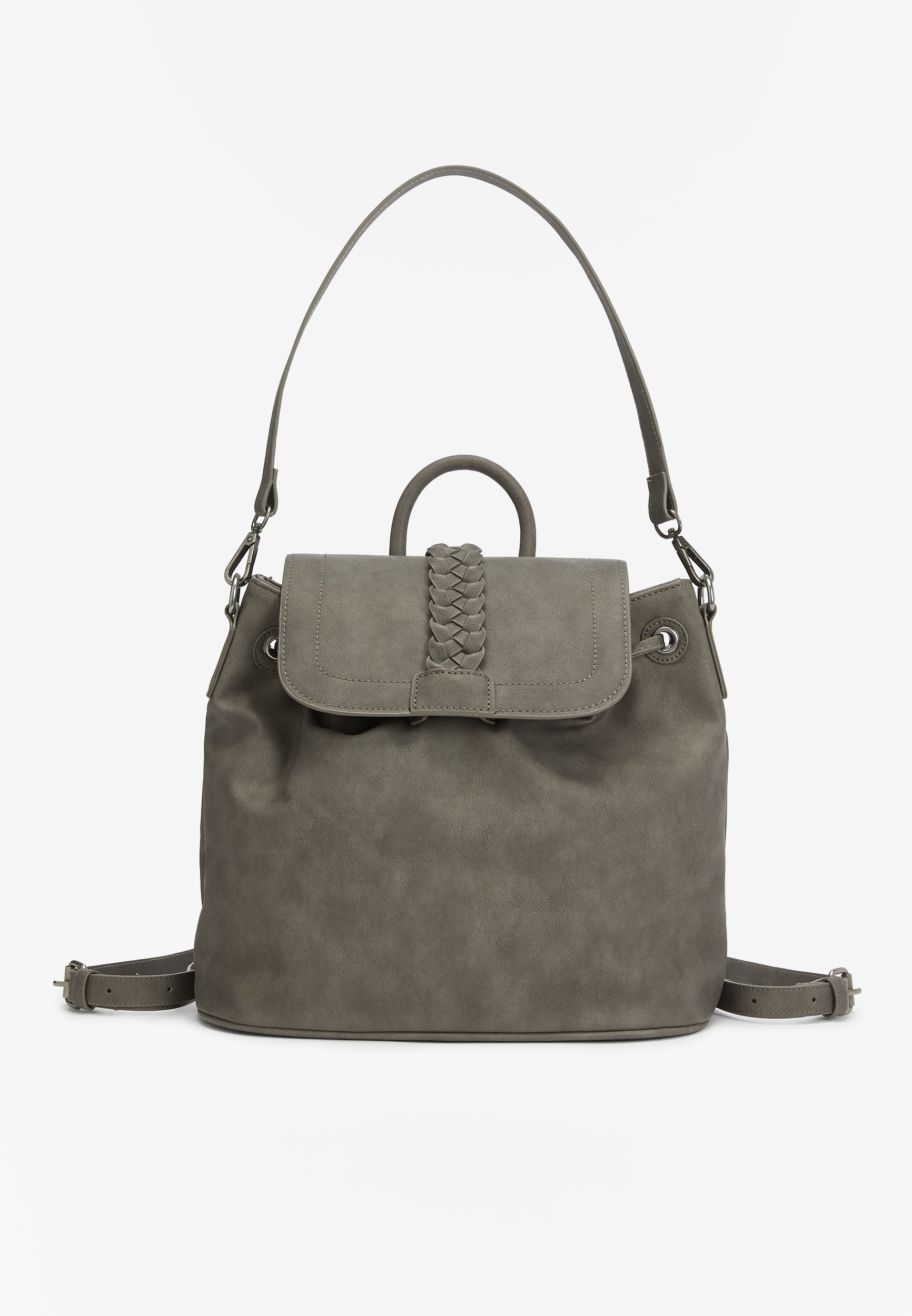 Gray Braided Backpack | maurices