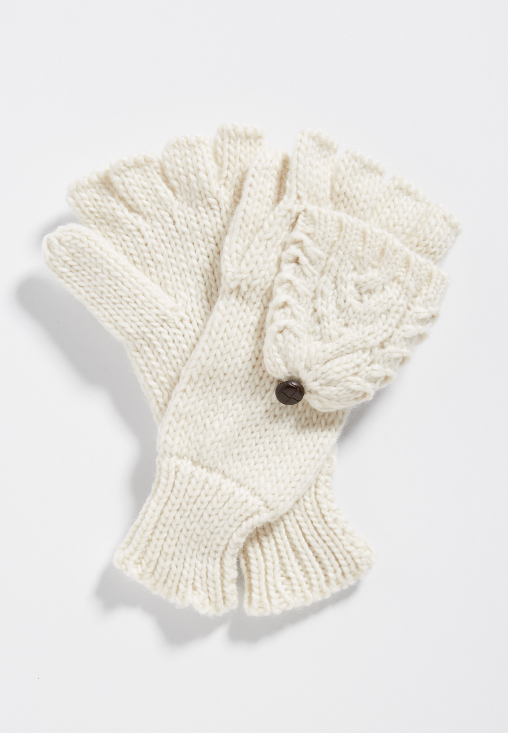 cable knit mittens with fold over top | maurices