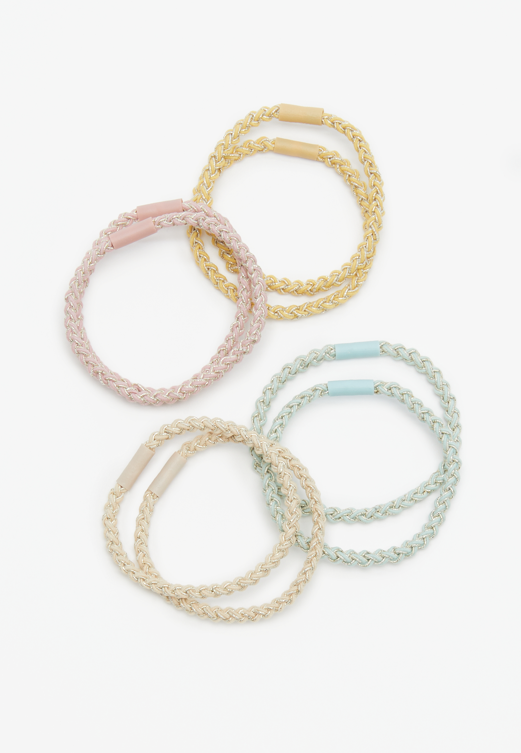 8 Pack Shimmer Rope Hair Tie Set | maurices