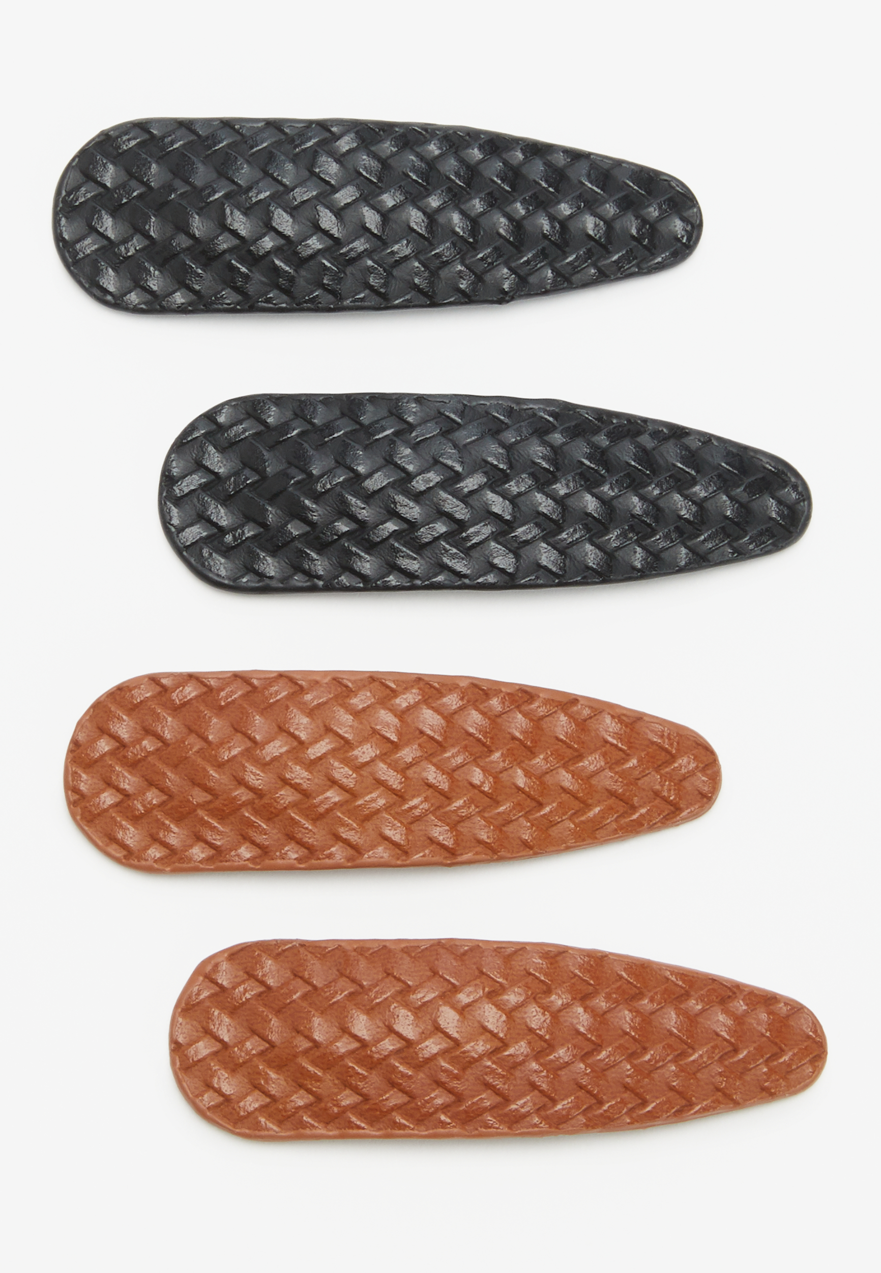4 Pack Braided Snap Clip Barrettes | maurices