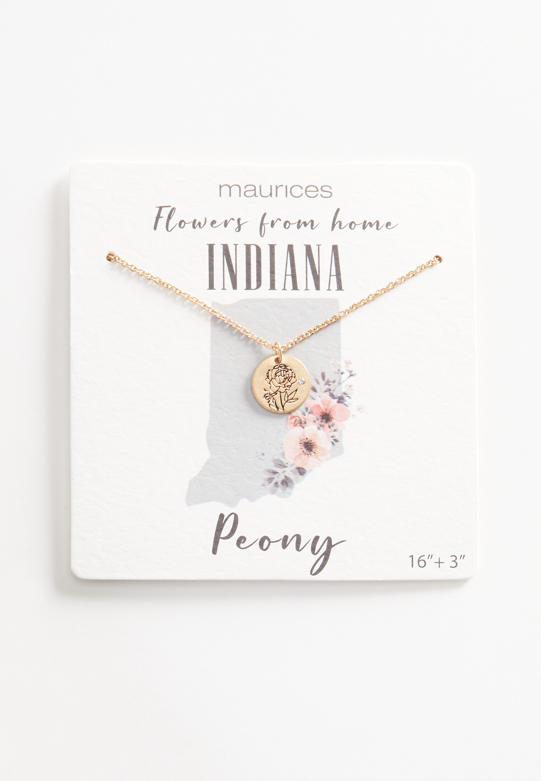Dainty Indiana State Flower Necklace | maurices