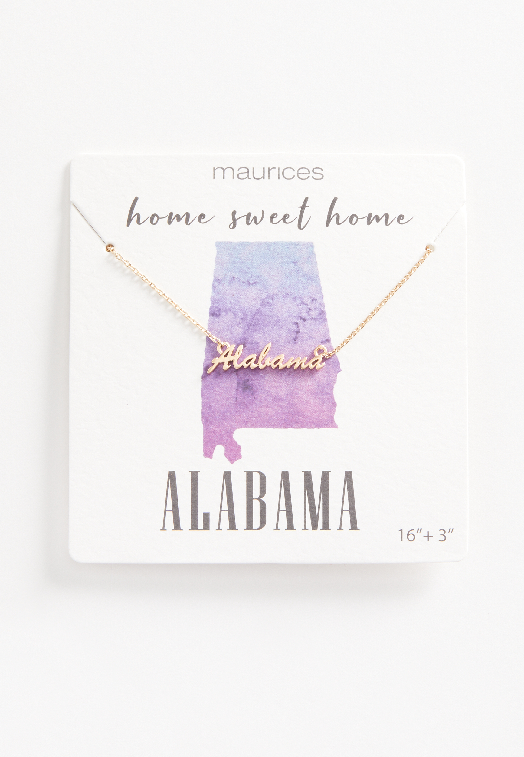 Dainty Gold Alabama Necklace | maurices