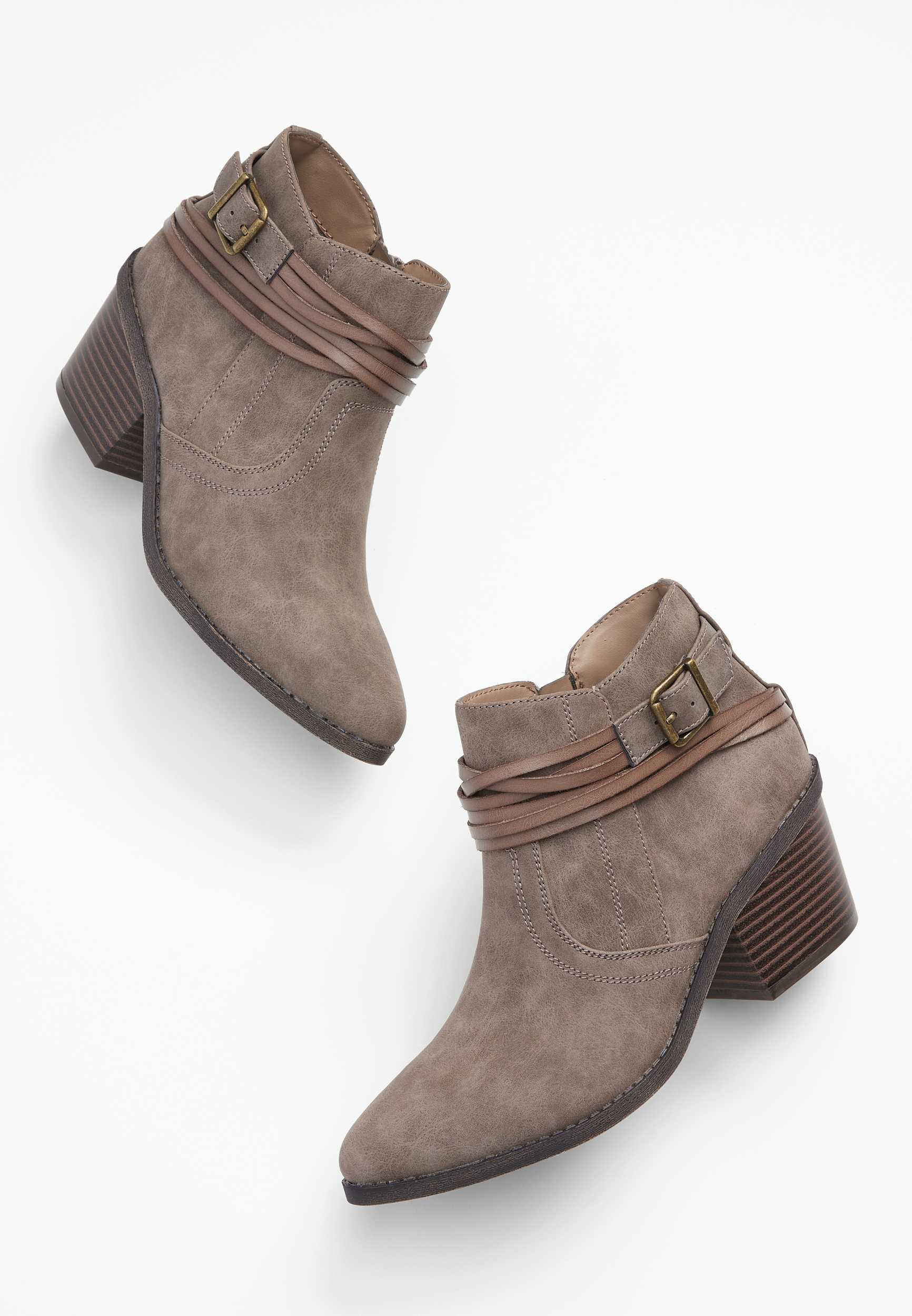 Emily Strappy Belt Ankle Boot | maurices