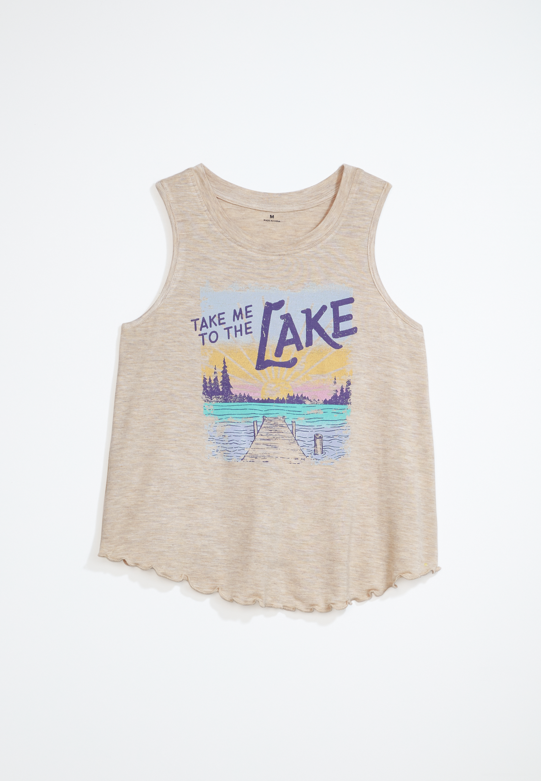 Girls Graphic Lettuce Edge Tank Top | maurices