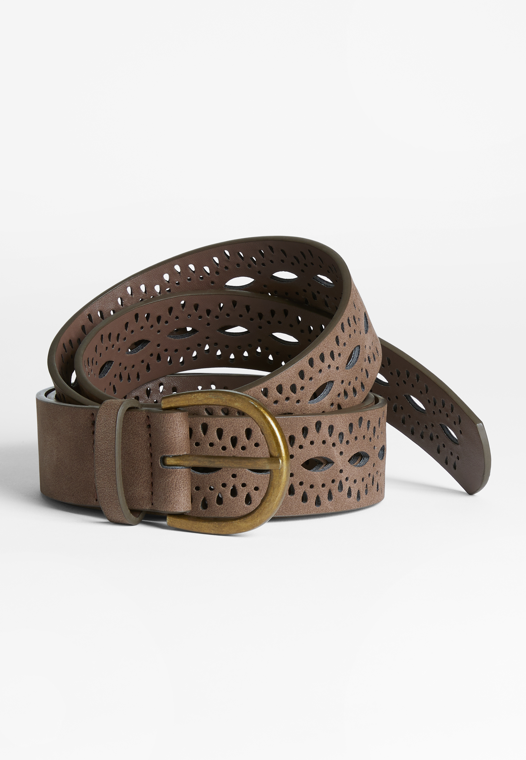 Plus Size Brown Cut Out Belt | maurices