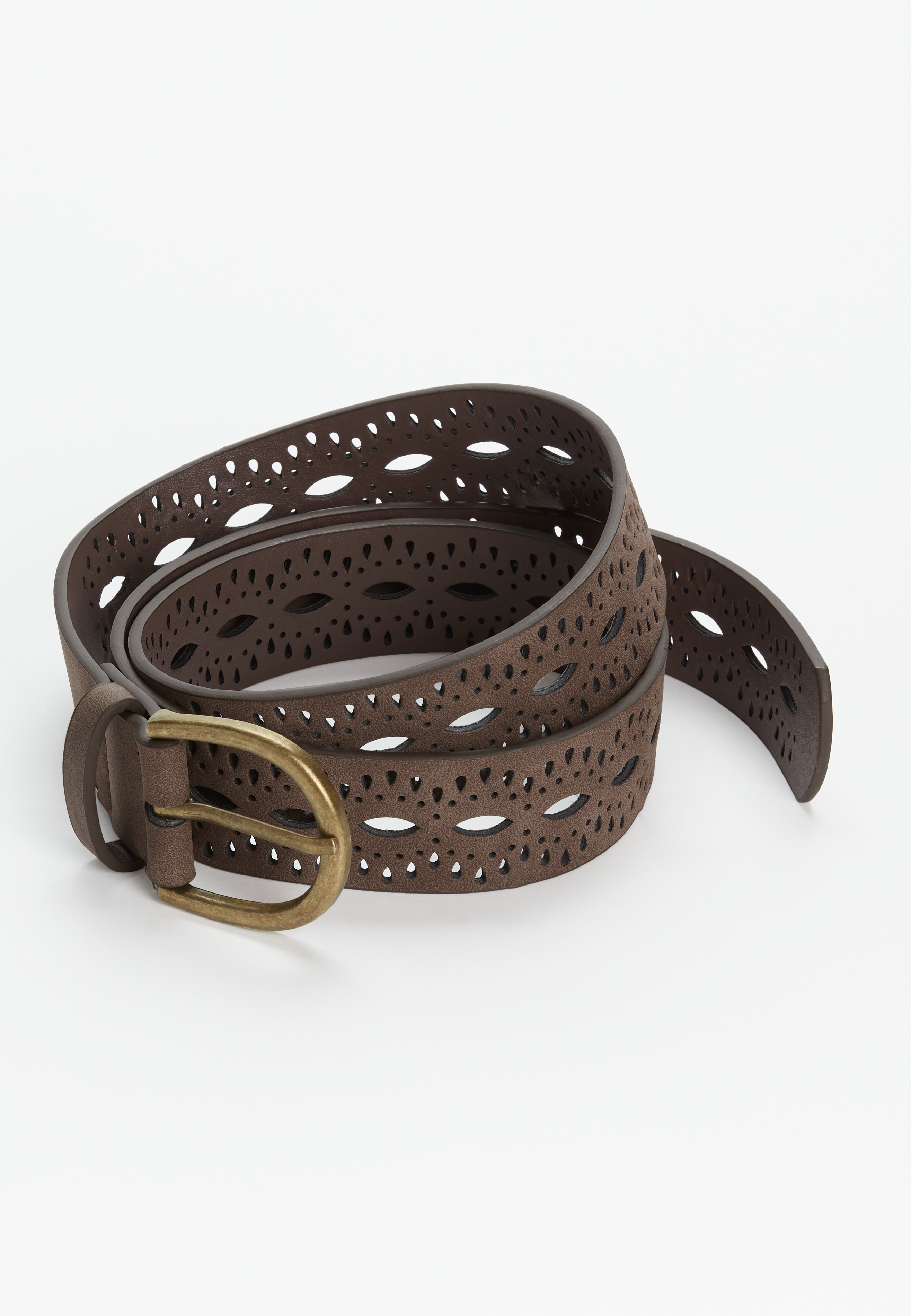Brown Cut Out Belt | maurices