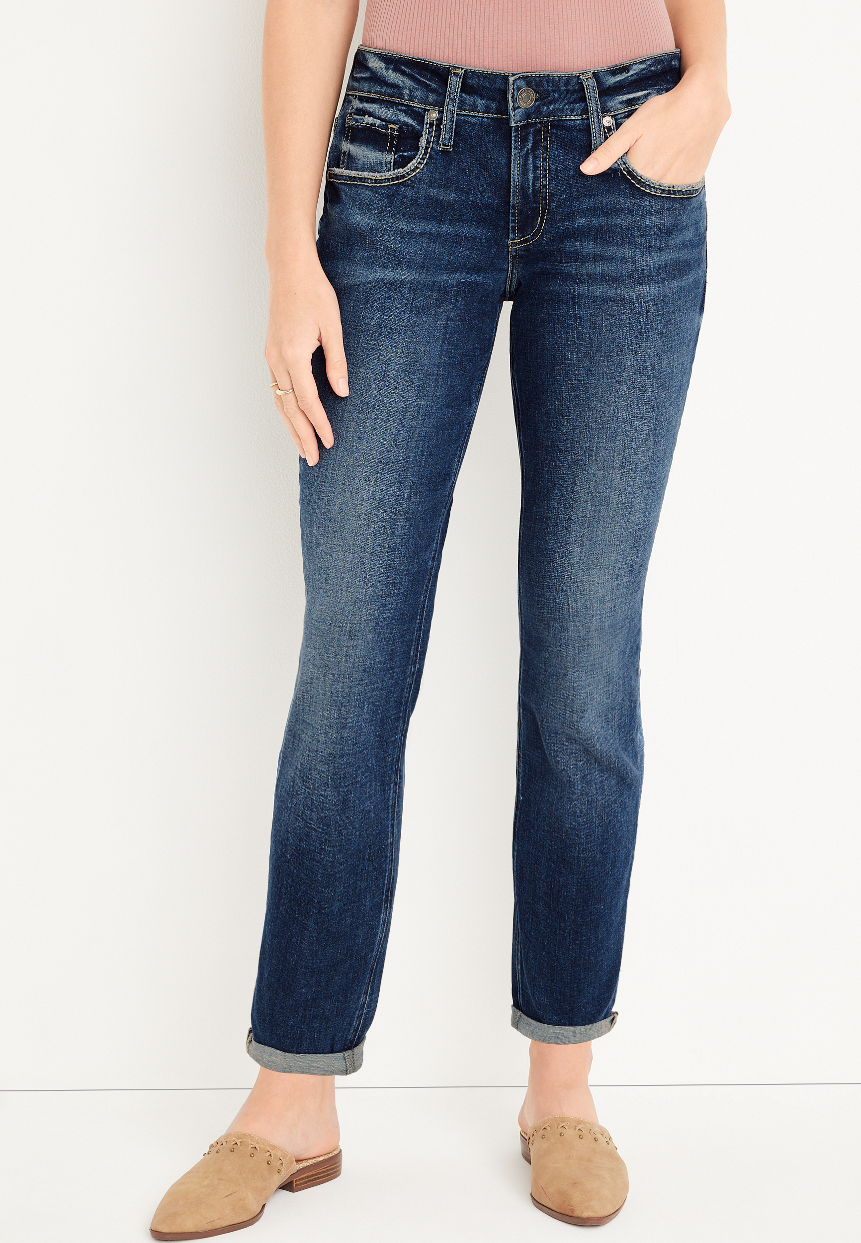 Silver Jeans Co.® Boyfriend Mid Rise Jean | maurices