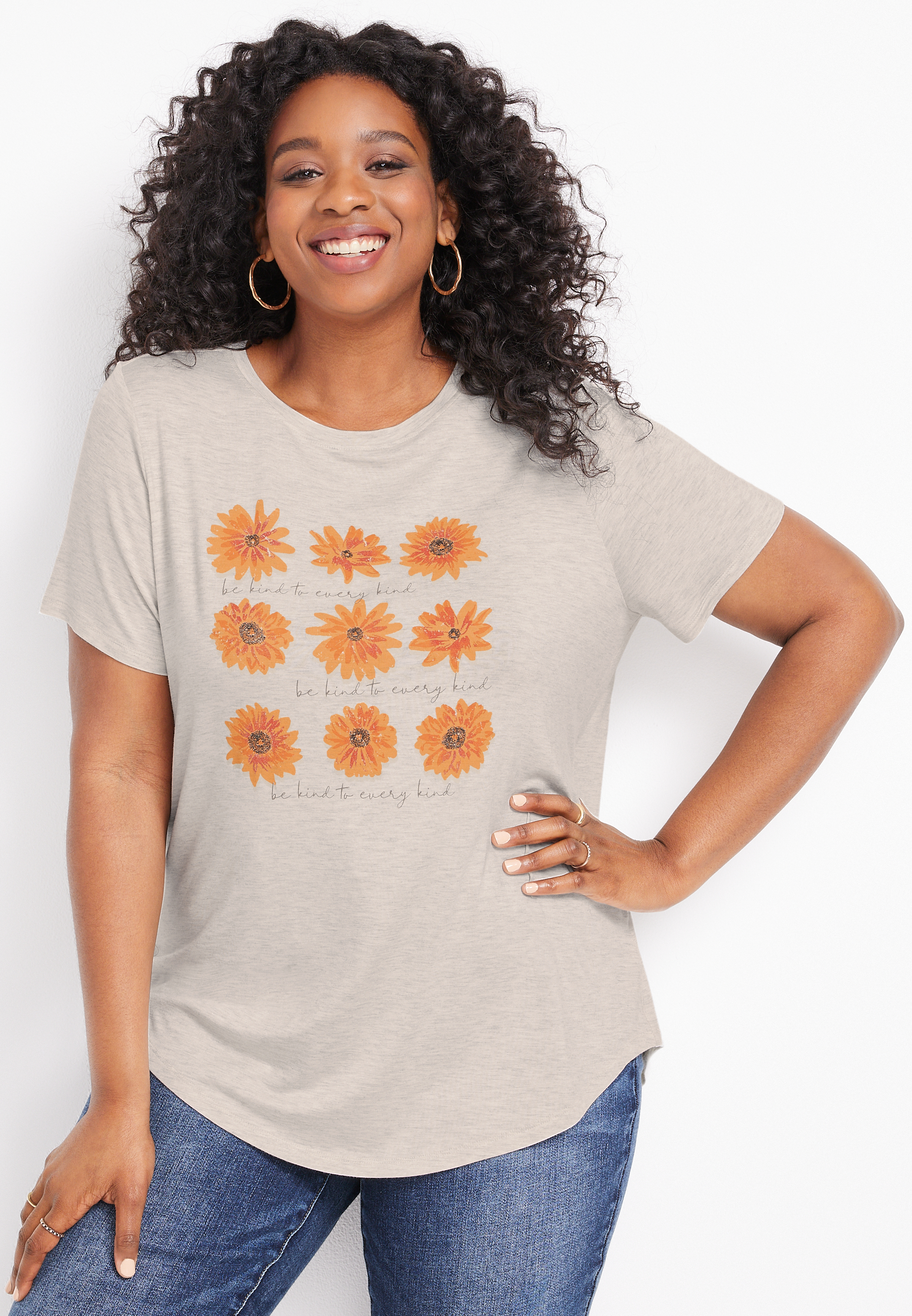 Plus Size Be Kind To Every Kind Graphic Tee | maurices