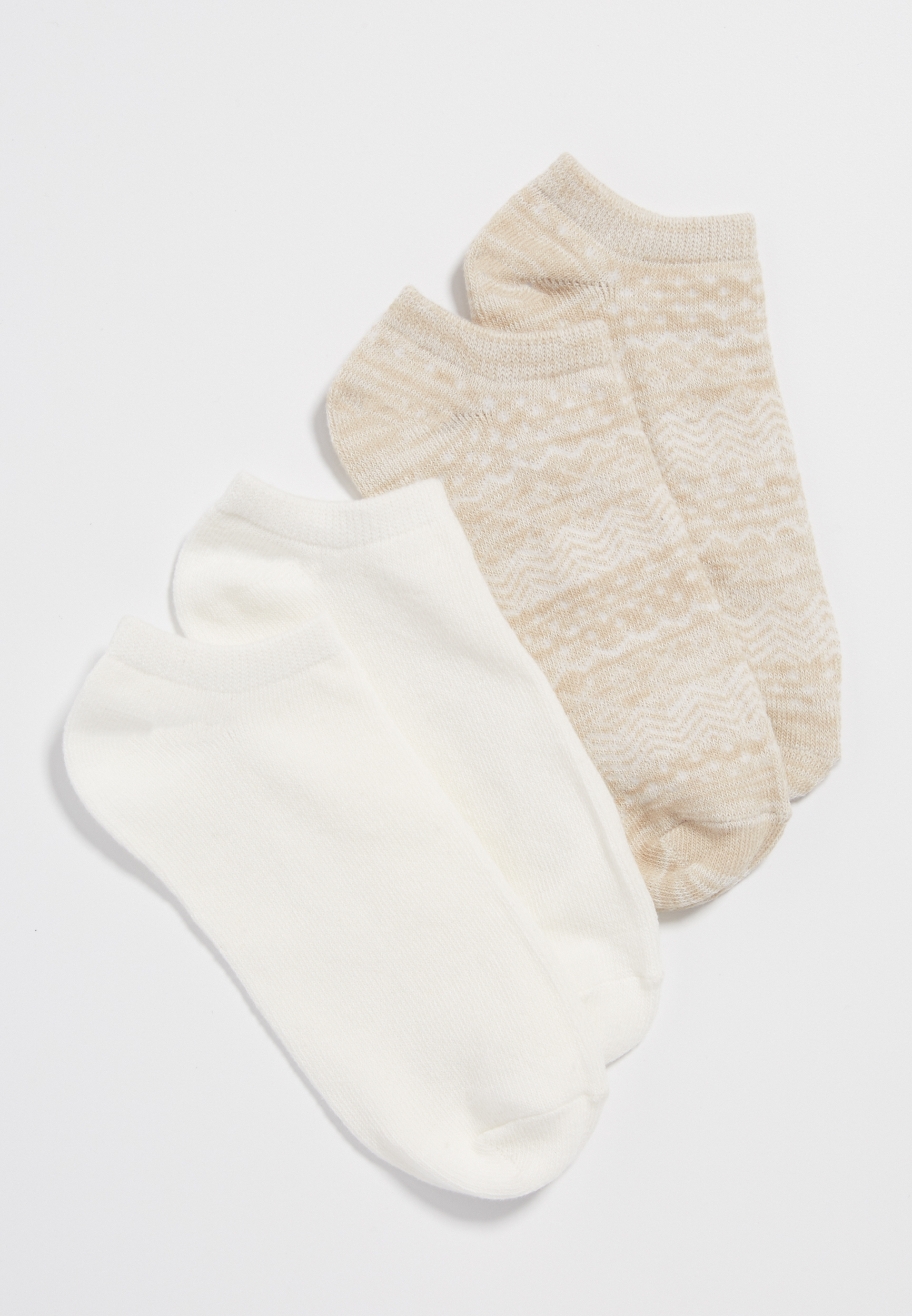 solid and patterned ankle socks - 2 pack | maurices