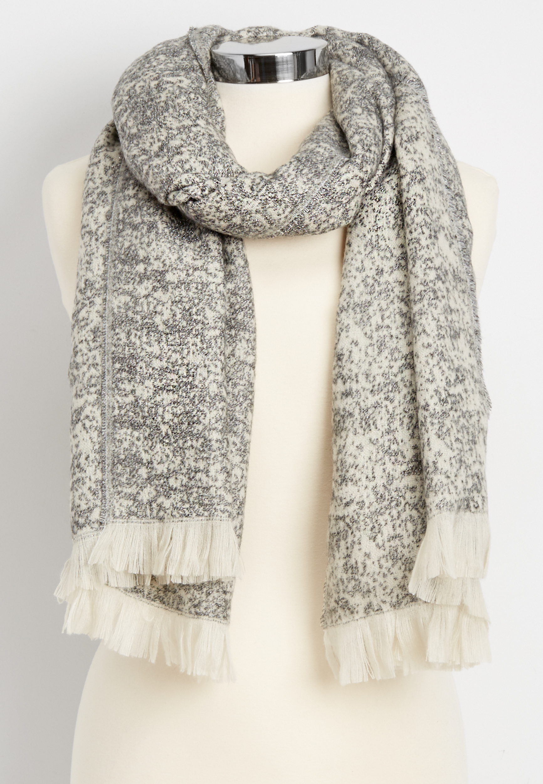 marled metallic scarf | maurices