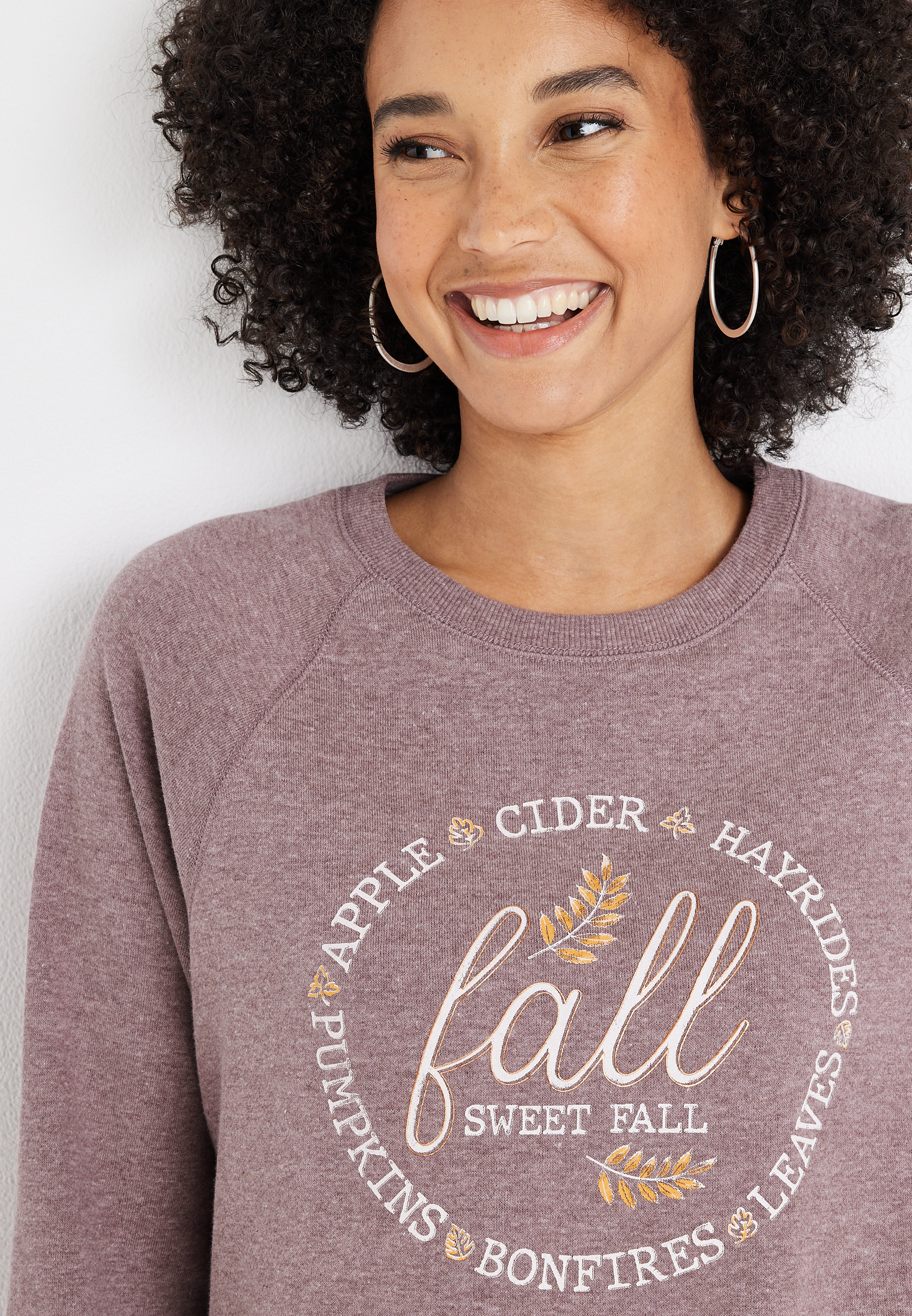 Fall Sweet Fall Fleece Sweatshirt | maurices