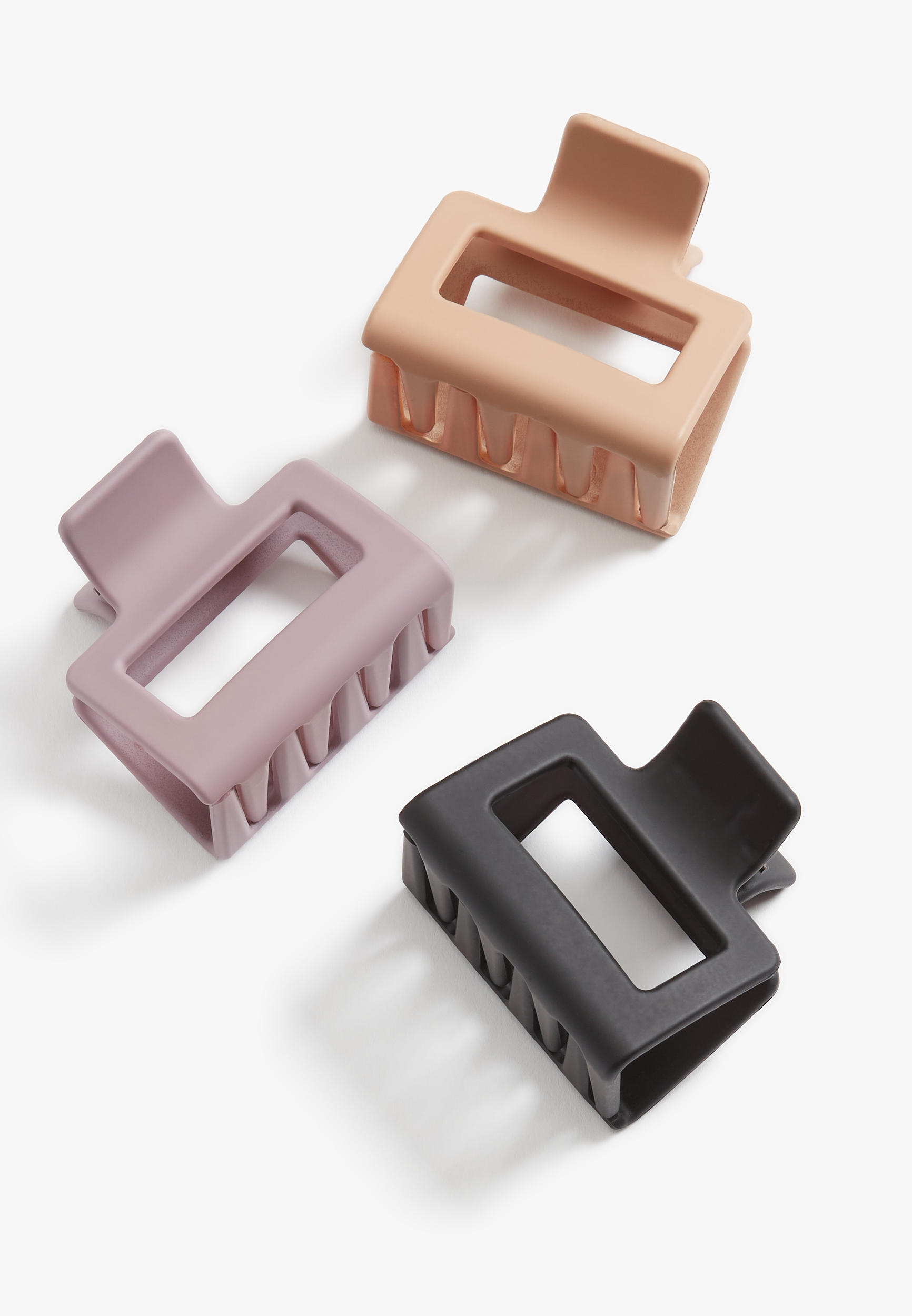 3 Pack Square Claw Hair Clips | maurices