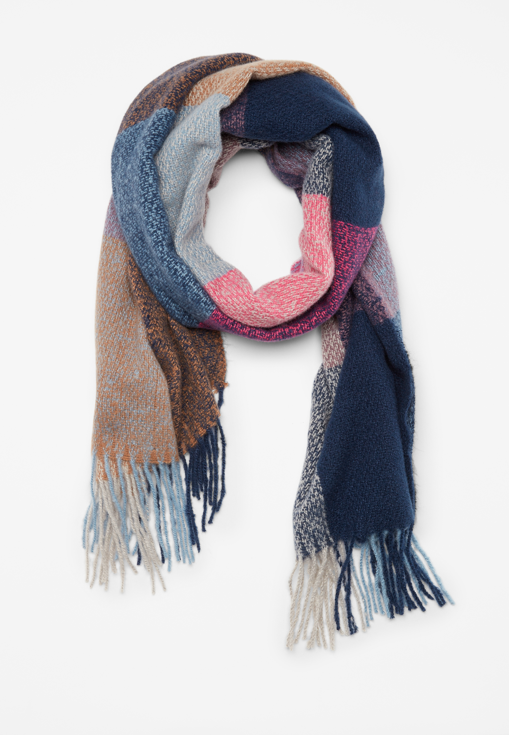 Blue Colorblock Oblong Scarf | maurices