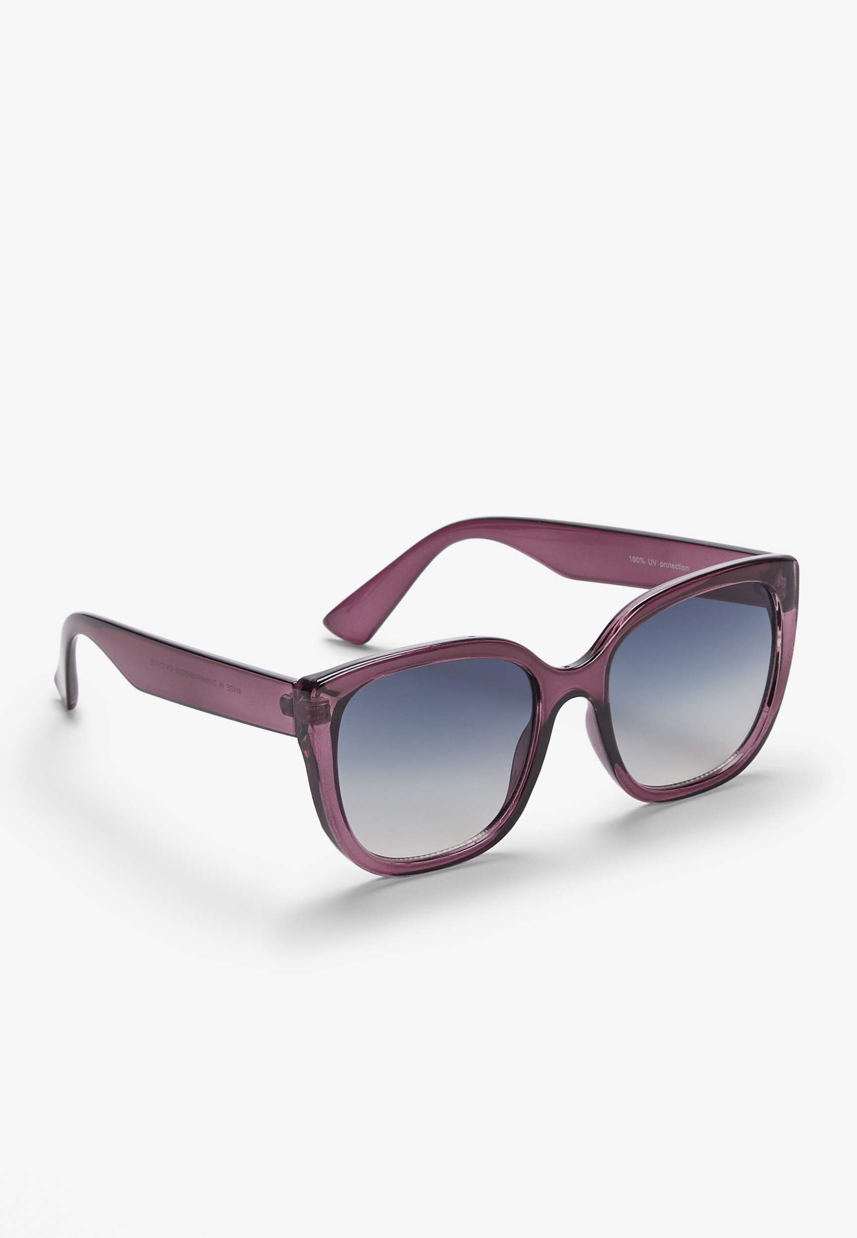 Purple Oversized Square Sunglasses | maurices