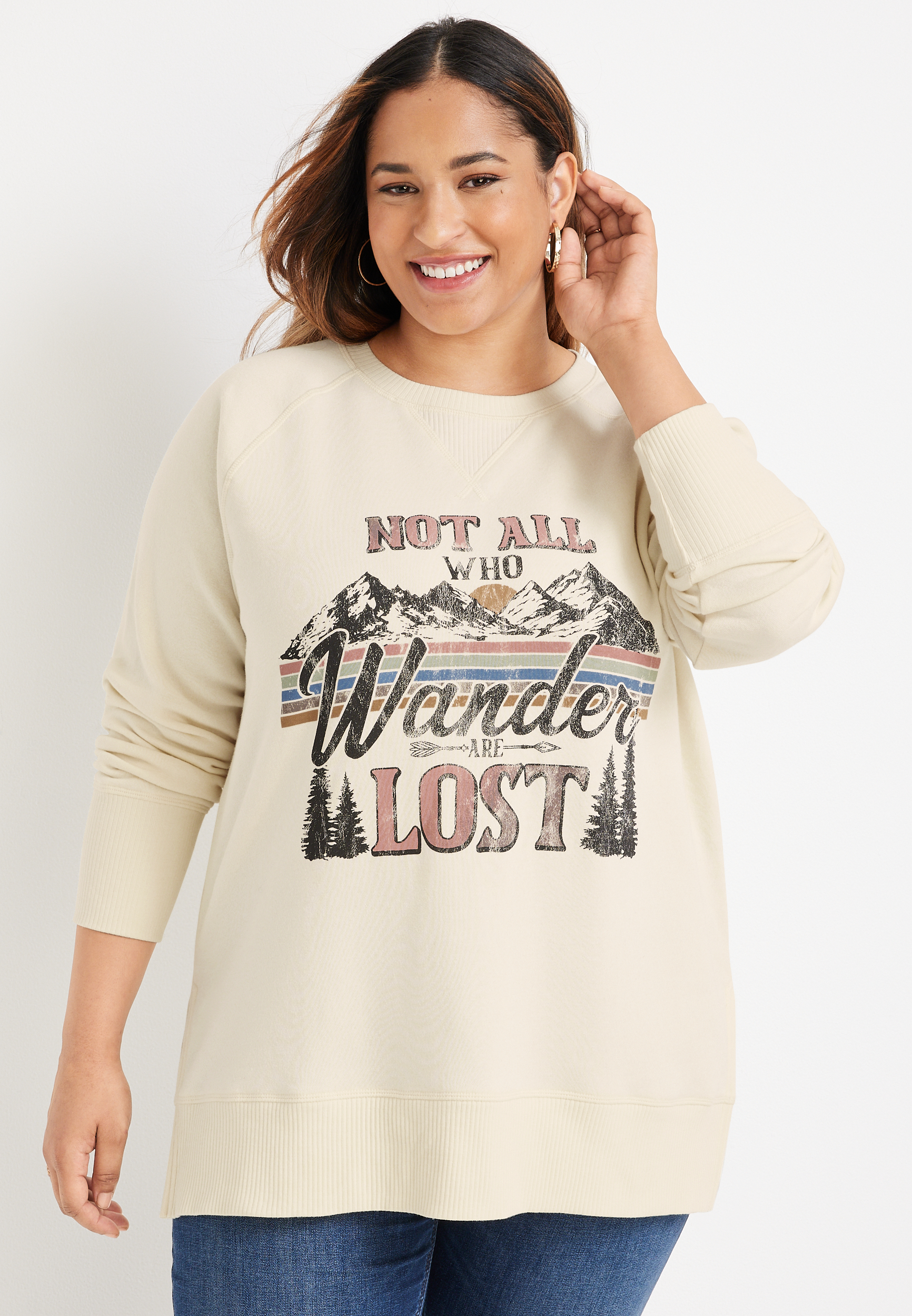 Plus Size Willowsoft Wander Fleece Sweatshirt | maurices