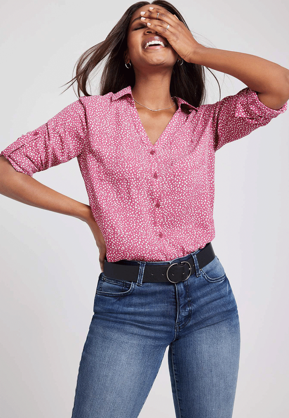 Winona Button Down Blouse | maurices