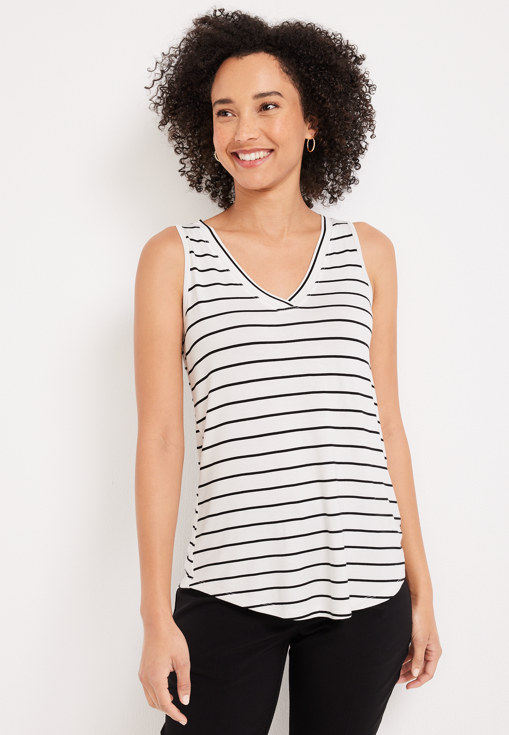 24/7 Mara V Neck Tank Top | maurices