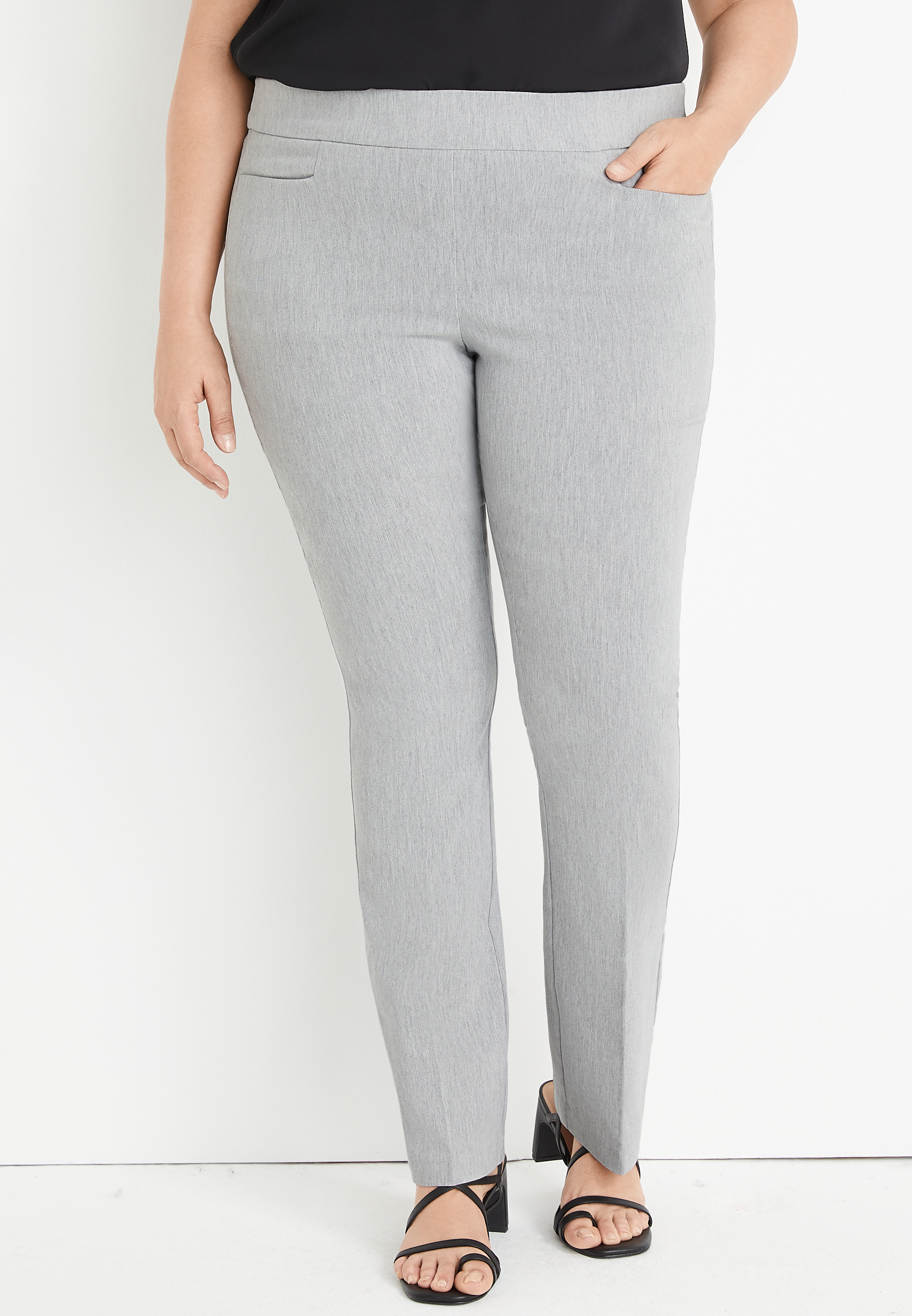 Plus Size Bengaline Bootcut Dress Pant | maurices
