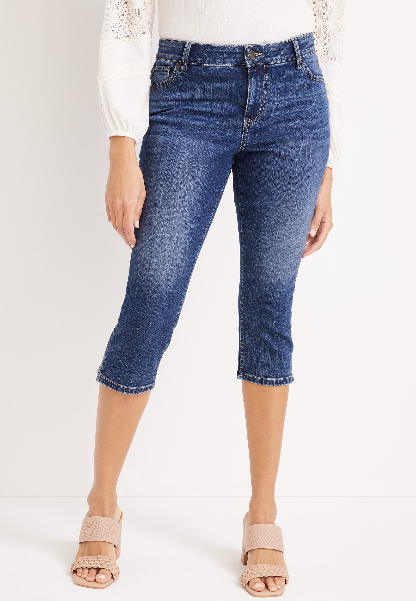 m jeans by maurices™ Classic Mid Rise Capri | maurices