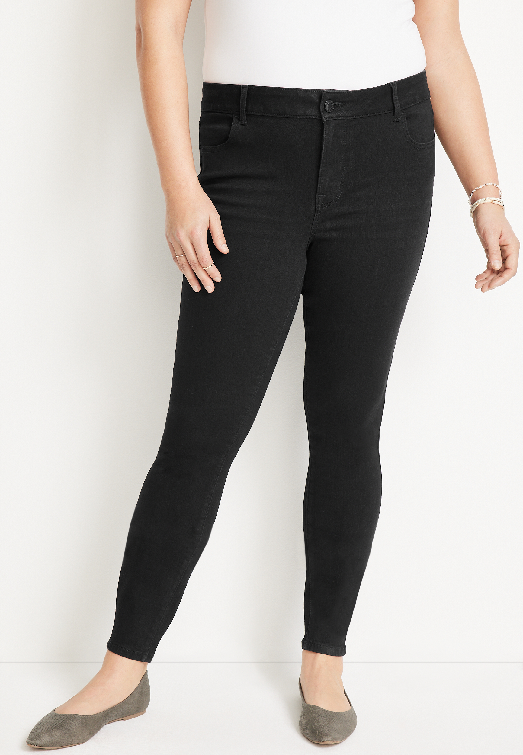 Plus Size m jeans by maurices™ Mid Fit Mid Rise Jegging | maurices