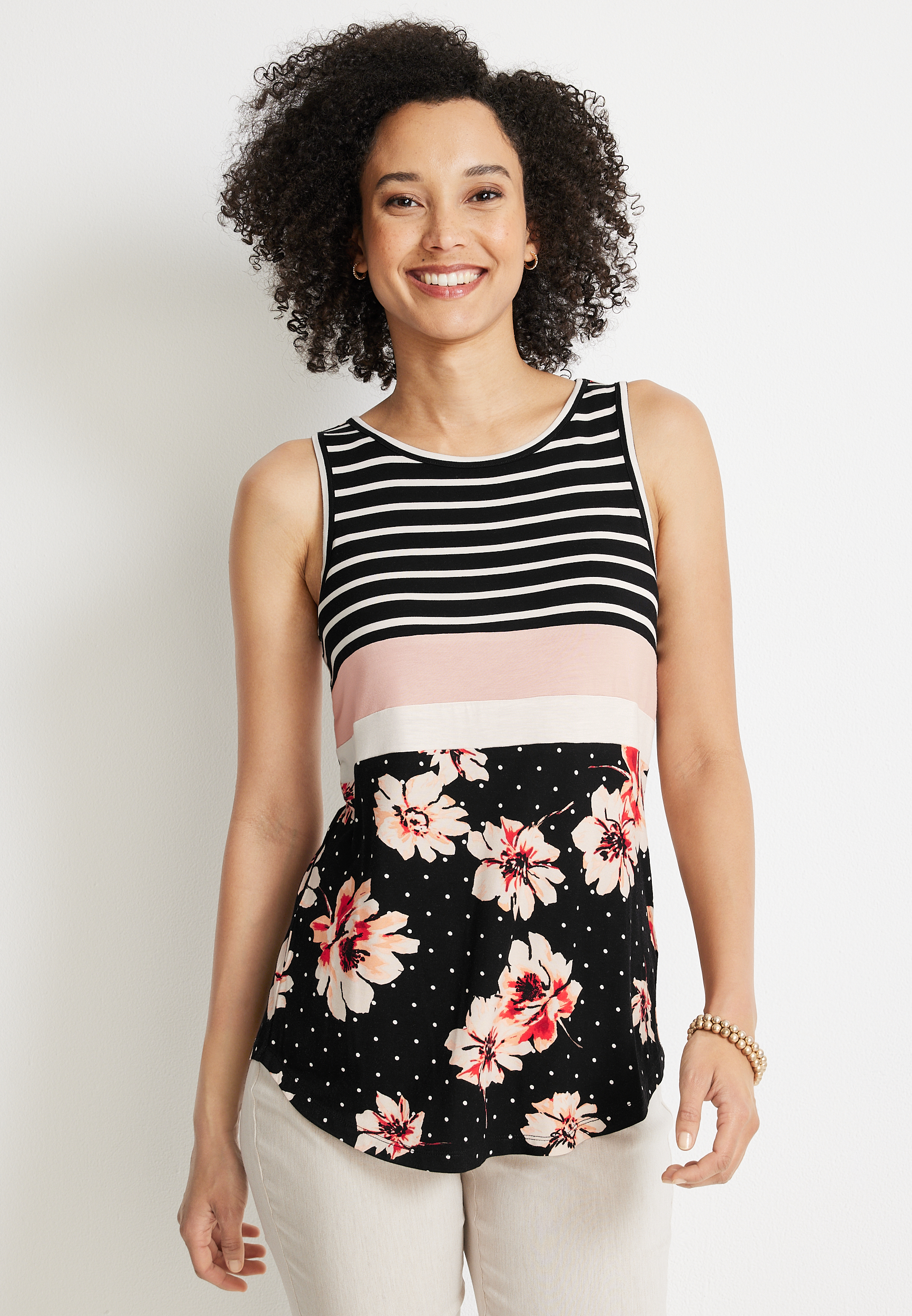 24/7 Mara High Neck Tank Top | maurices